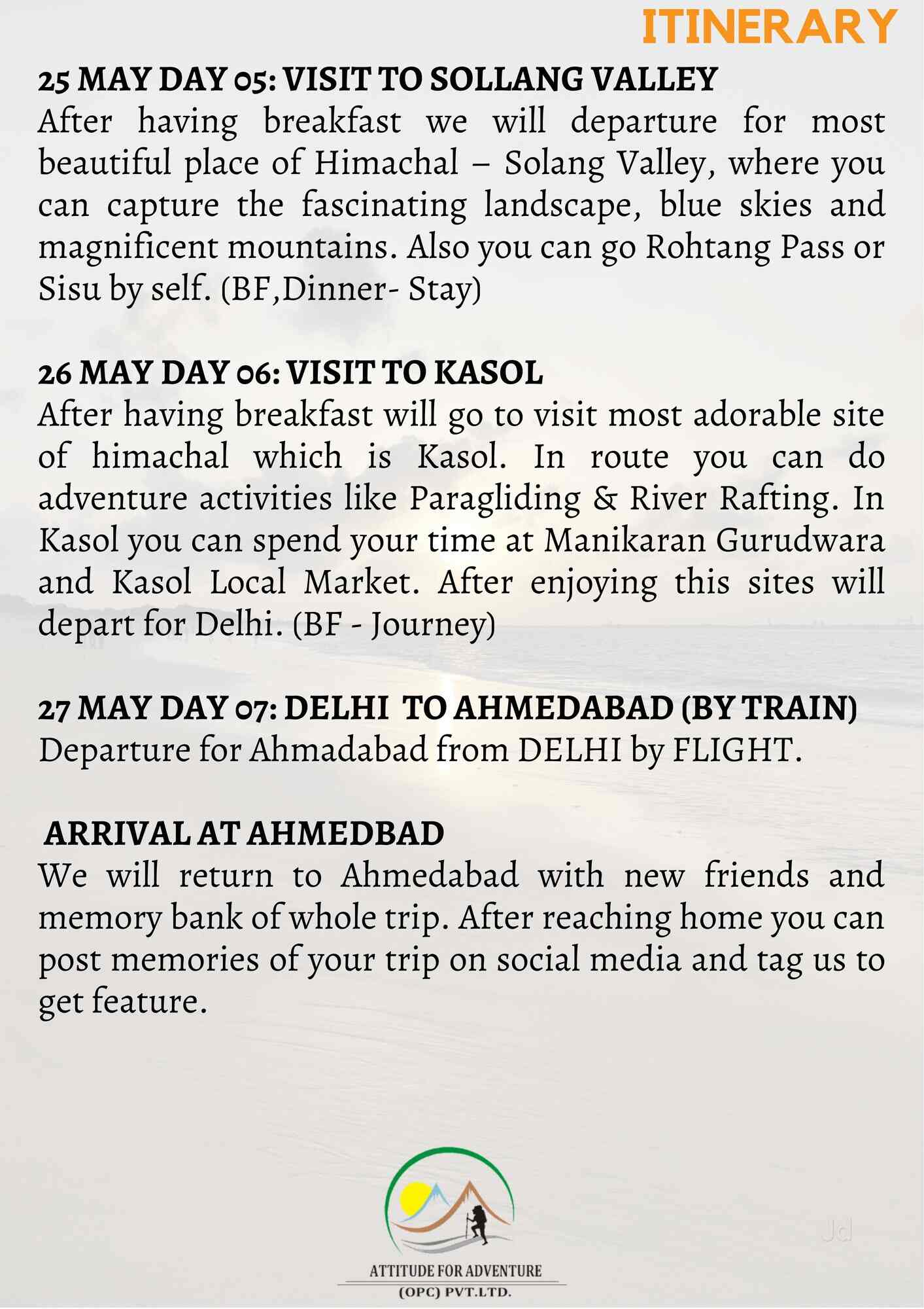 Attitude For Adventure Opc Pvt Ltd in Sardar Patel Ring Road-Vastral ...