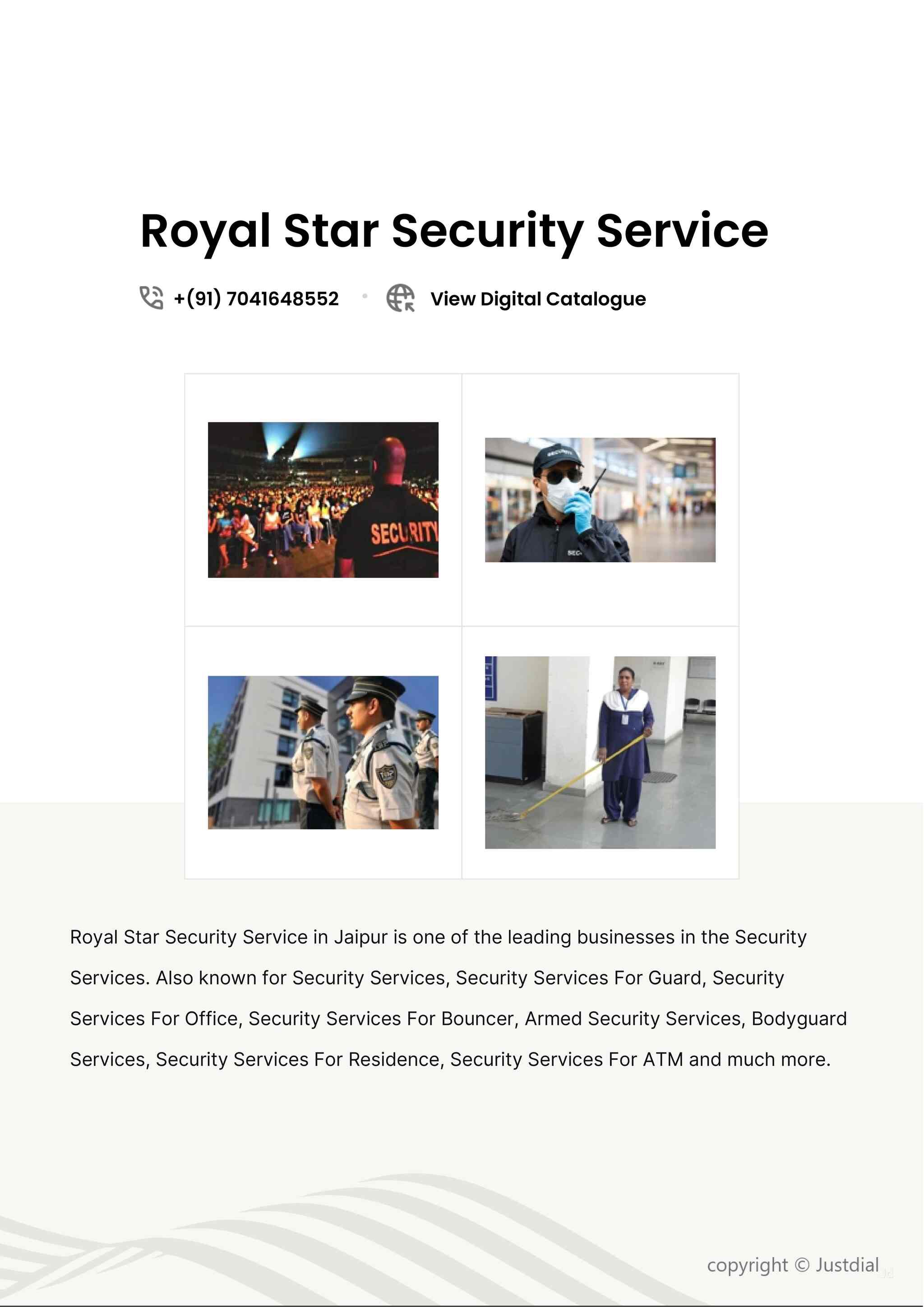 Royal Star Security Service in Prem Nagar,Jaipur - Best Security ...