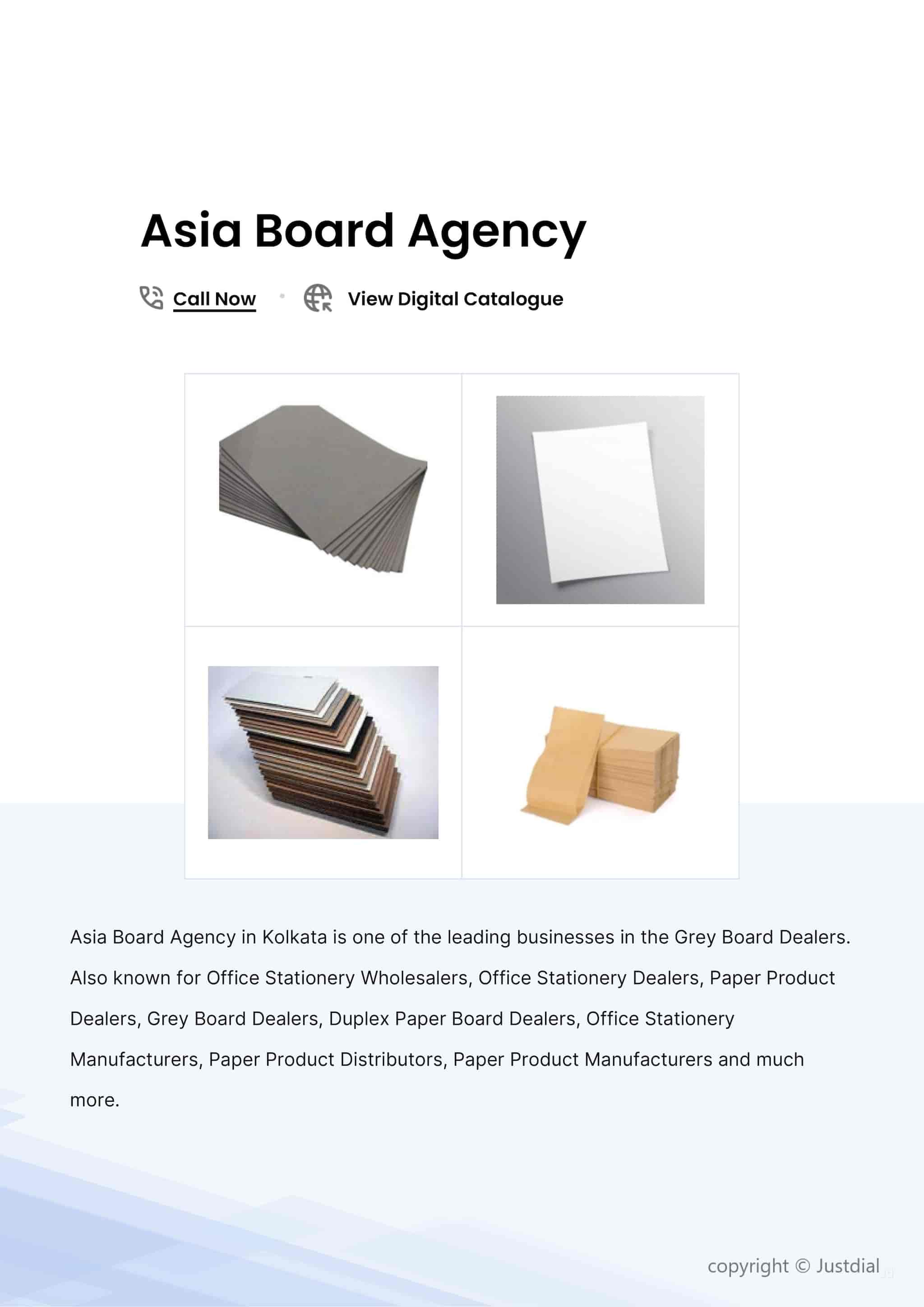 Asia Board Agency in Raja Ram Mohan Roy Sarani,Kolkata - Best Grey ...
