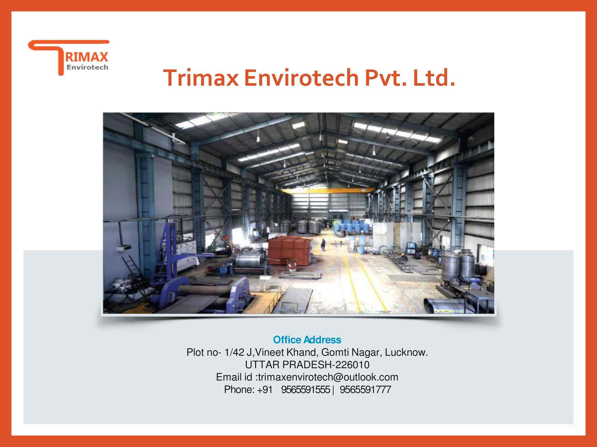 Trimax Envirotech Pvt.ltd in Gomti Nagar,Lucknow - Best Sewage ...