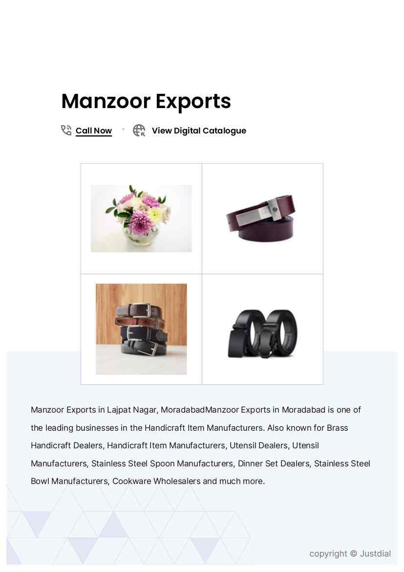 MANZOOR EXPORTS in Moradabad - Best near me in Moradabad - Justdial