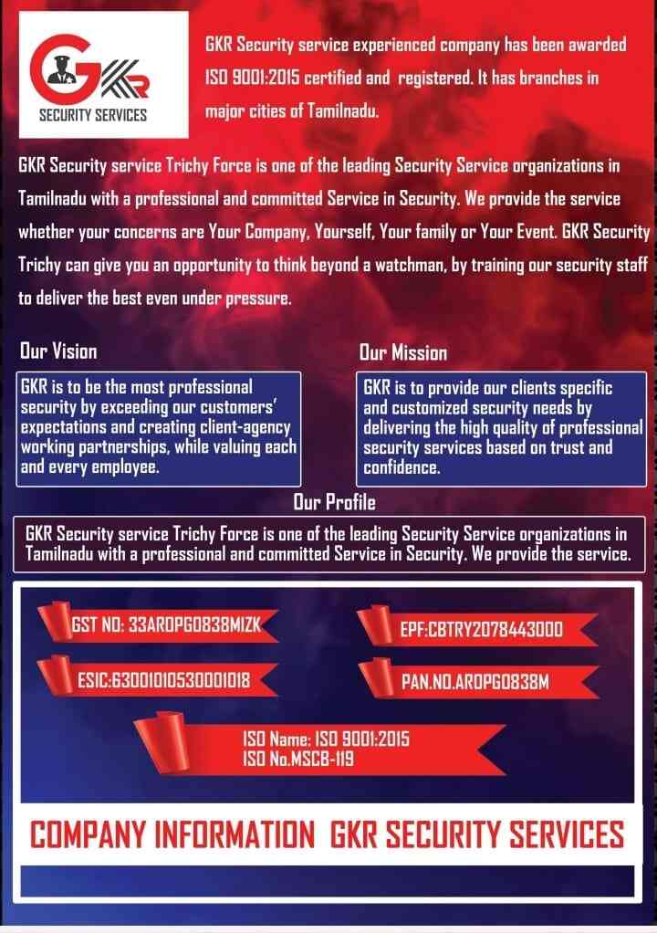 GKR Security Services in AVP Azhagammal Nagar,Thanjavur - Best Armed ...