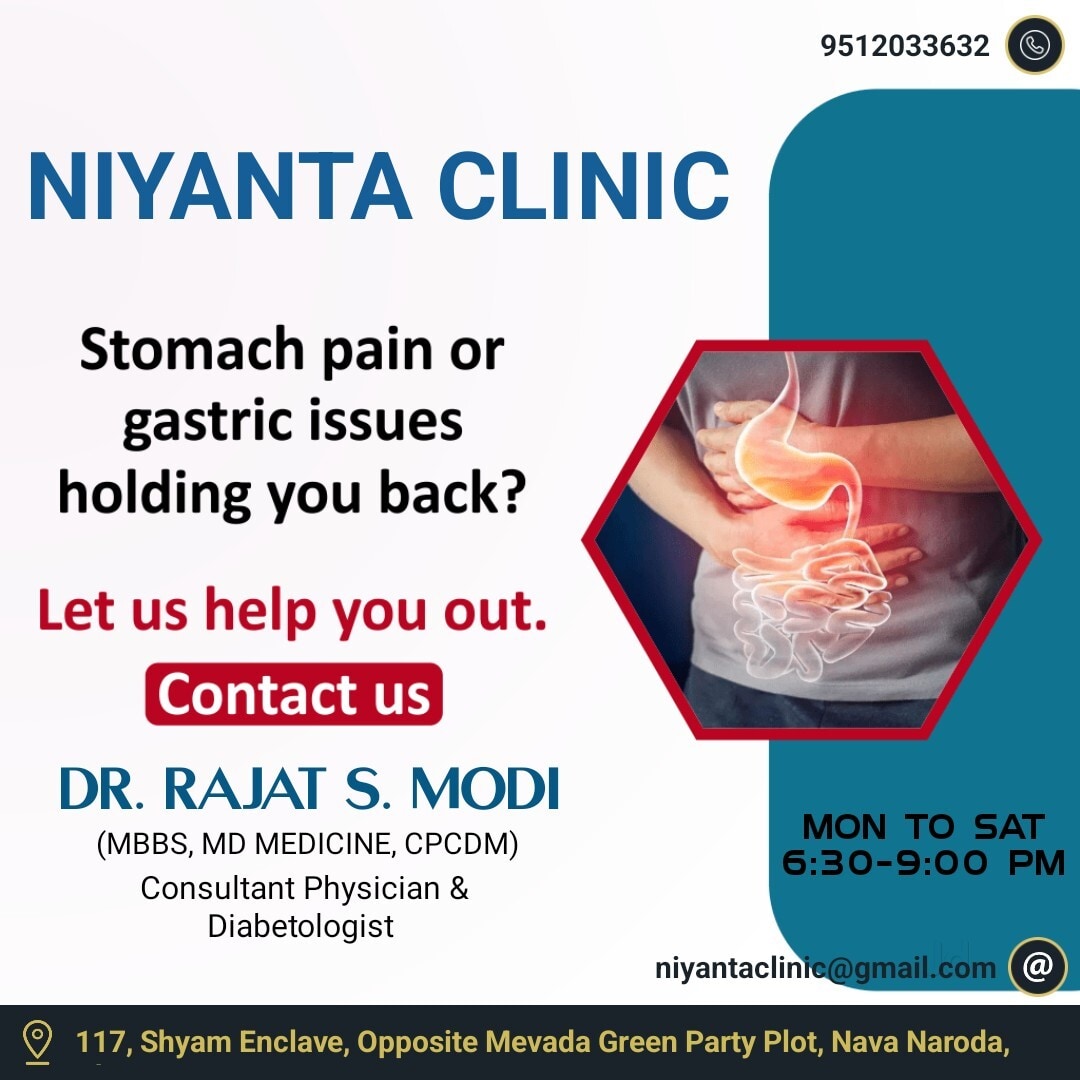 Niyanta Clinic in Nava Naroda,Ahmedabad - 𝗕𝗼𝗼𝗸 𝗔𝗽𝗽𝗼𝗶𝗻𝘁𝗺𝗲𝗻𝘁 𝗢𝗻𝗹𝗶𝗻𝗲 ...