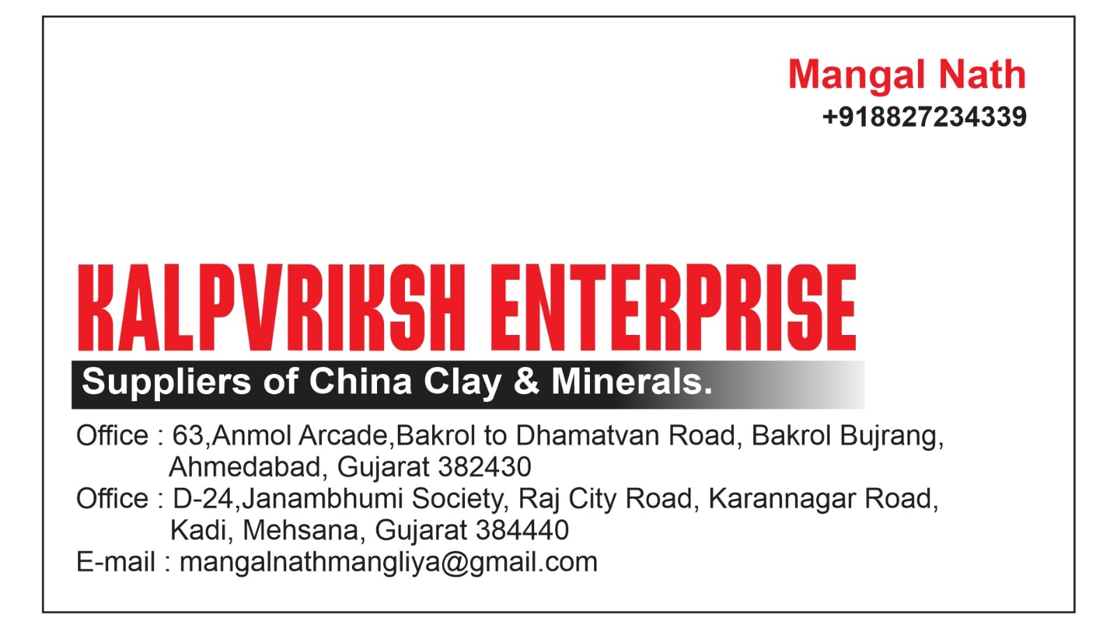 Kalpvriksh Enterprise in Ahmedabad - Best China Clay Exporters in ...