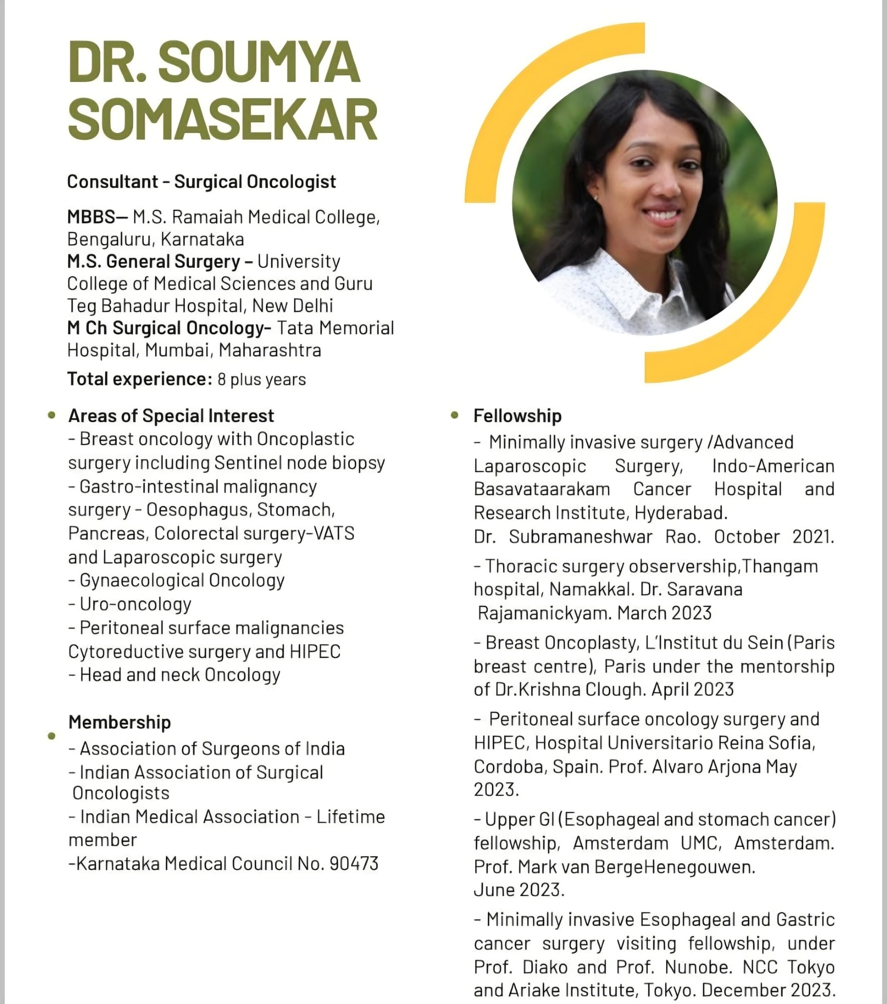 Dr. Soumya Somasekar in Judicial Layout,Bangalore - Best Oncologist ...