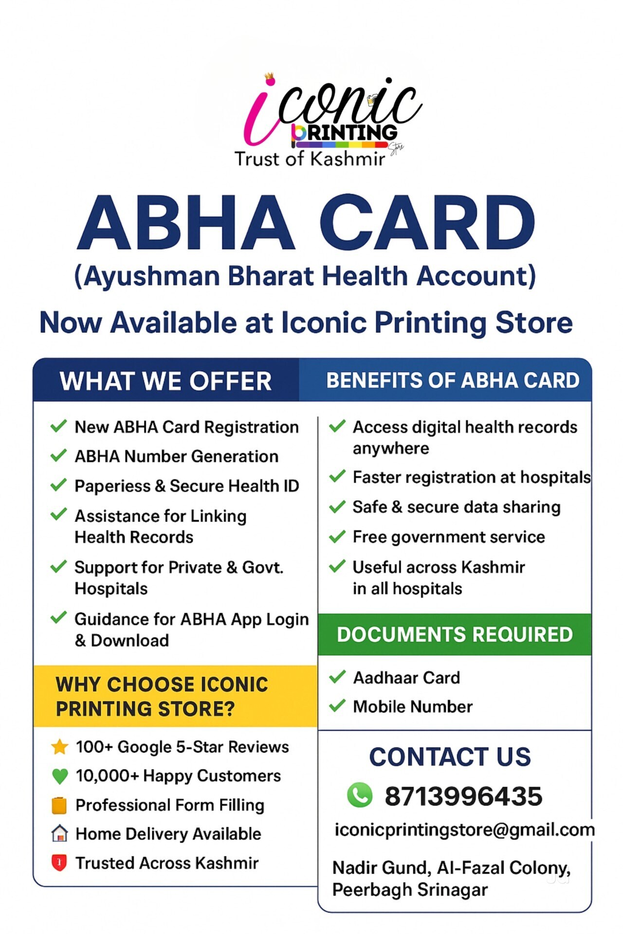 Iconic Printing Store in Hyderpora,Budgam - Best Printing Services near ...