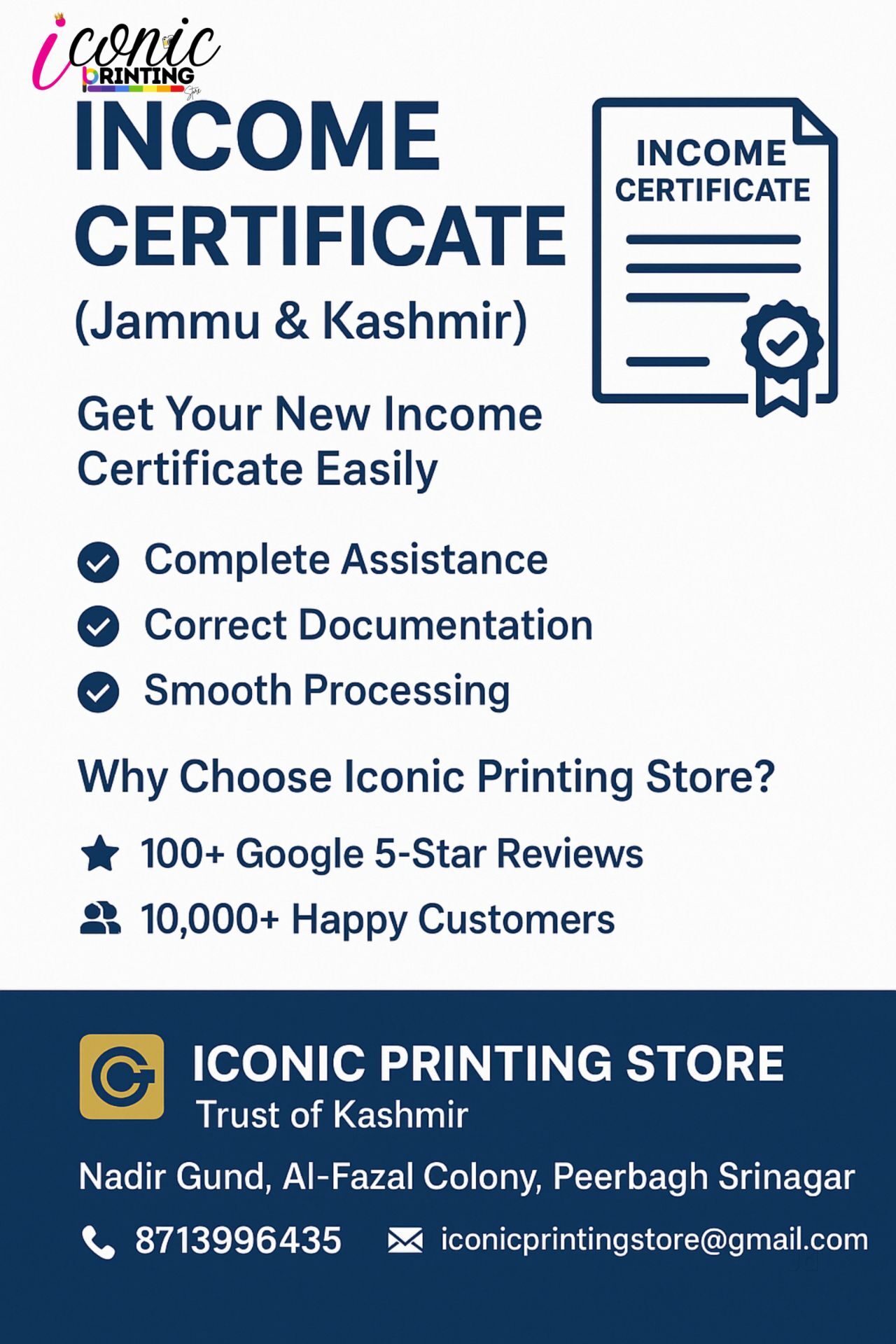 Iconic Printing Store in Hyderpora, Budgam - Best Printing Services in ...