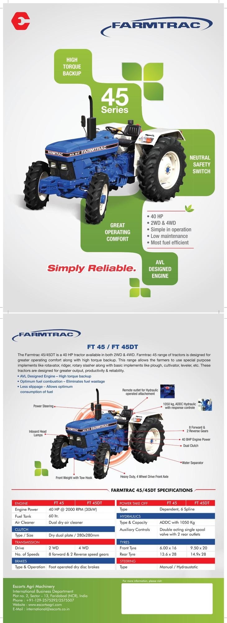 Bgescorts Limited in Chandigarh Sector 17a, Chandigarh - Best Tractor ...