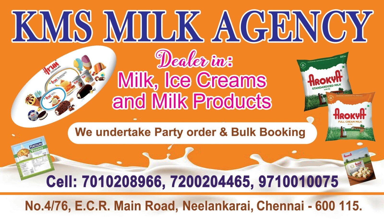 Kms Milk Agency in Neelankarai,Chennai - Best Dairy Product Retailers ...