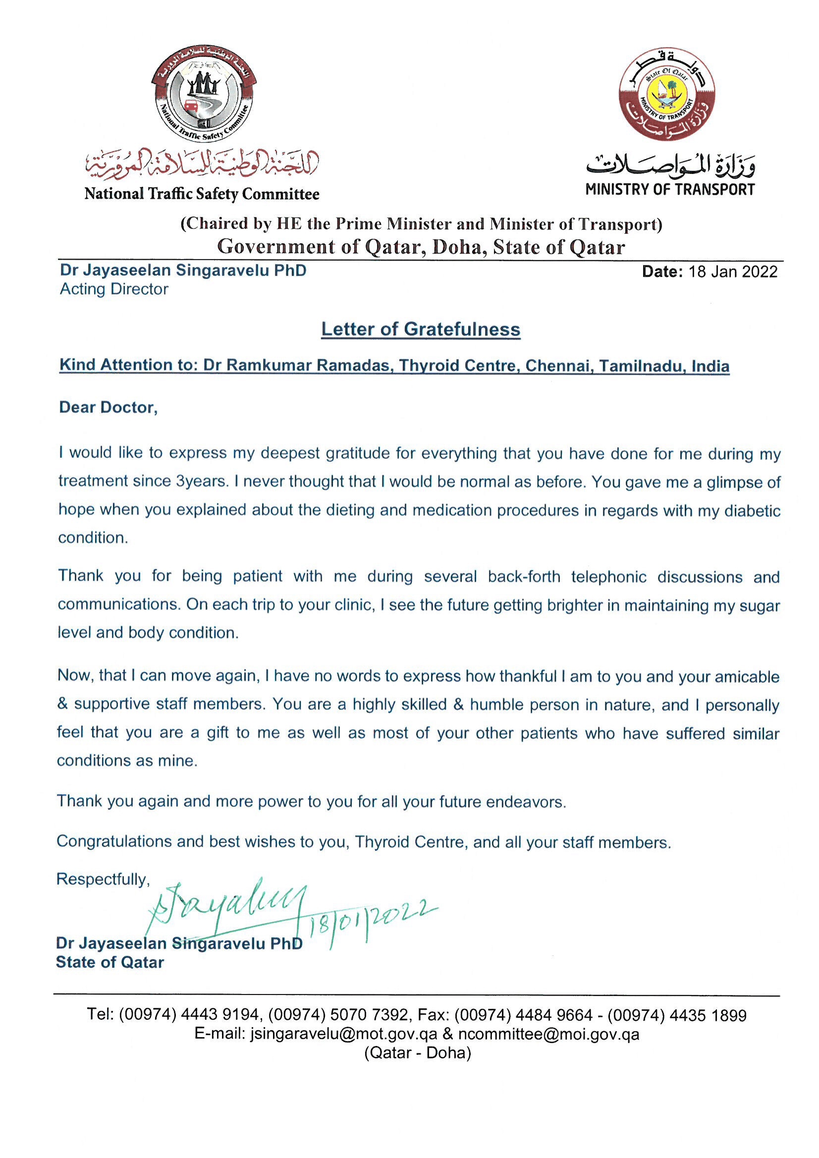 Dr. Ram Kumar Ramadas (Thyroid Centre) in Anna Nagar Block R,Chennai ...
