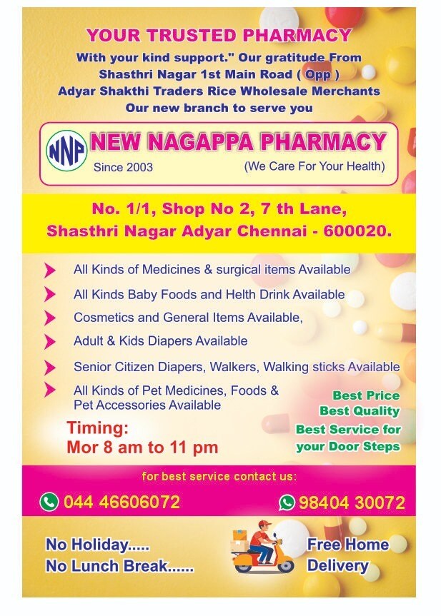 New Nagappa Pharmacy in Adyar,Chennai - Best Associations Of Medical ...