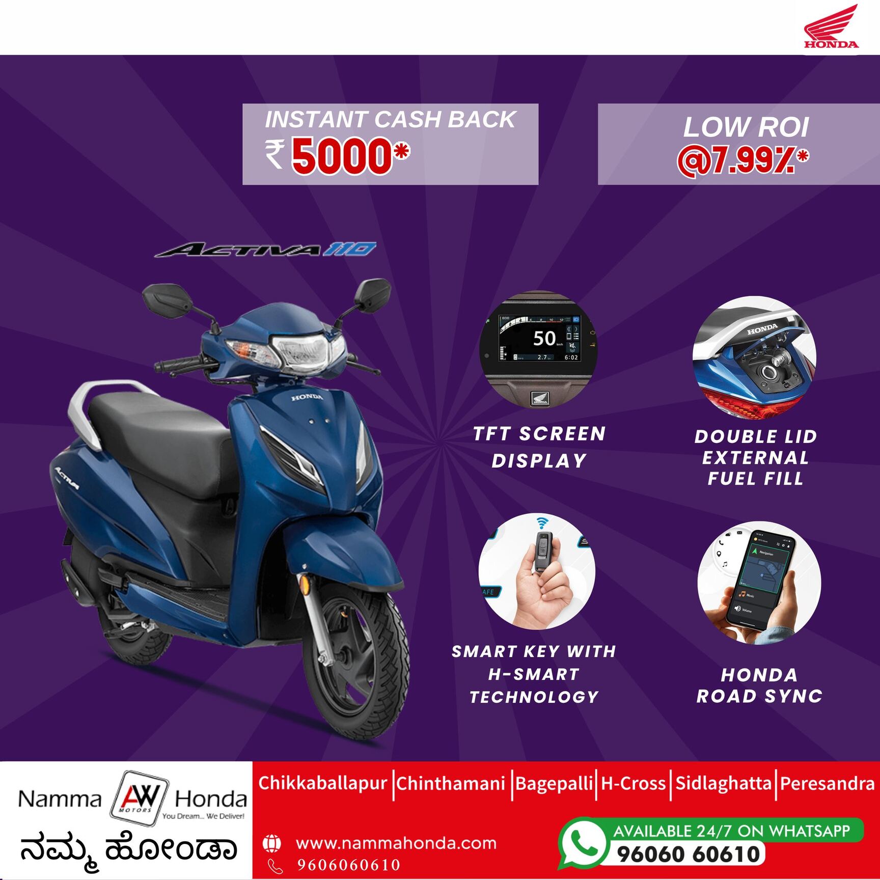Namma Honda in Ashwini Layout,Chintamani - Honda-Motorcycle Dealers ...