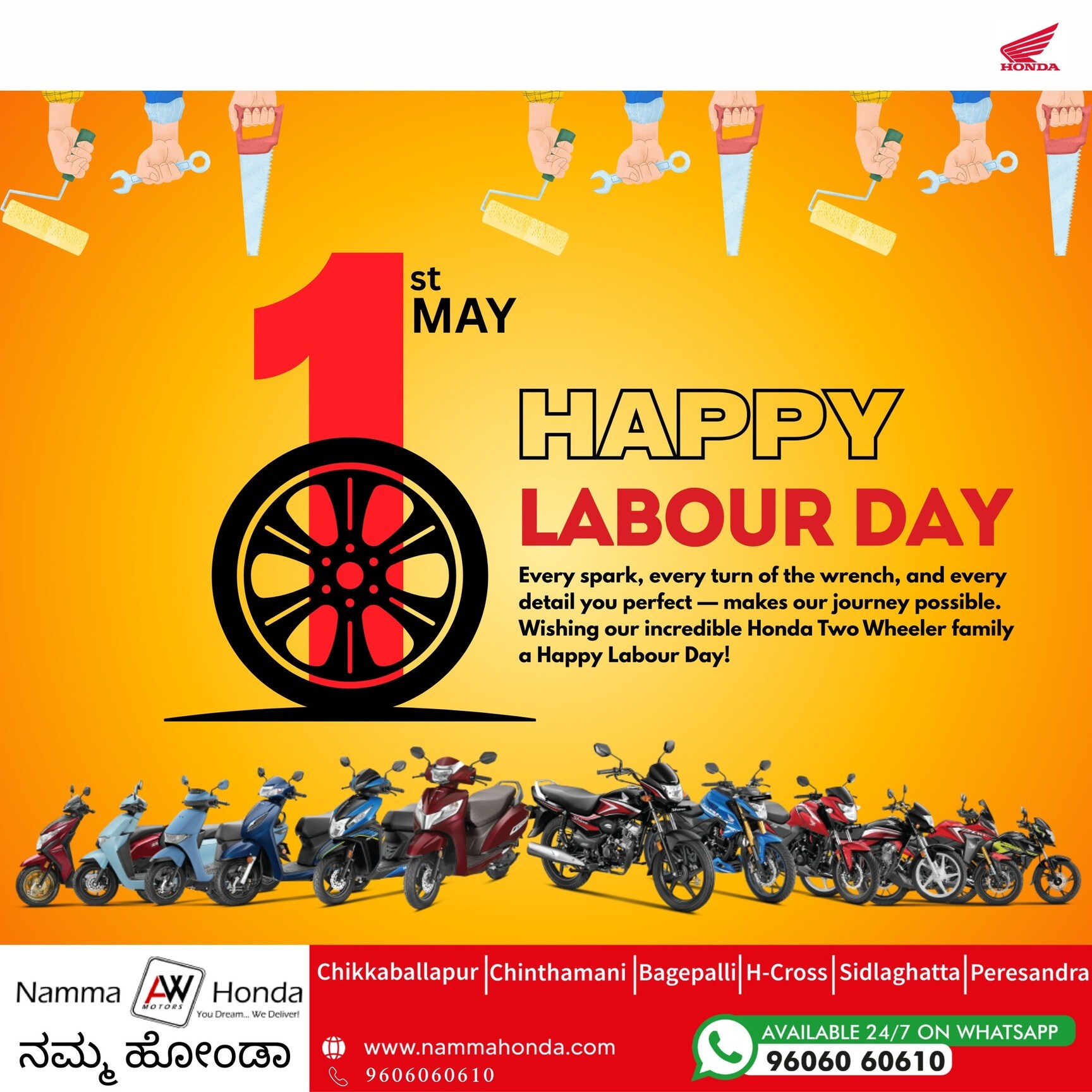 Namma Honda in Ashwini Layout,Chintamani - Honda-Motorcycle Dealers ...