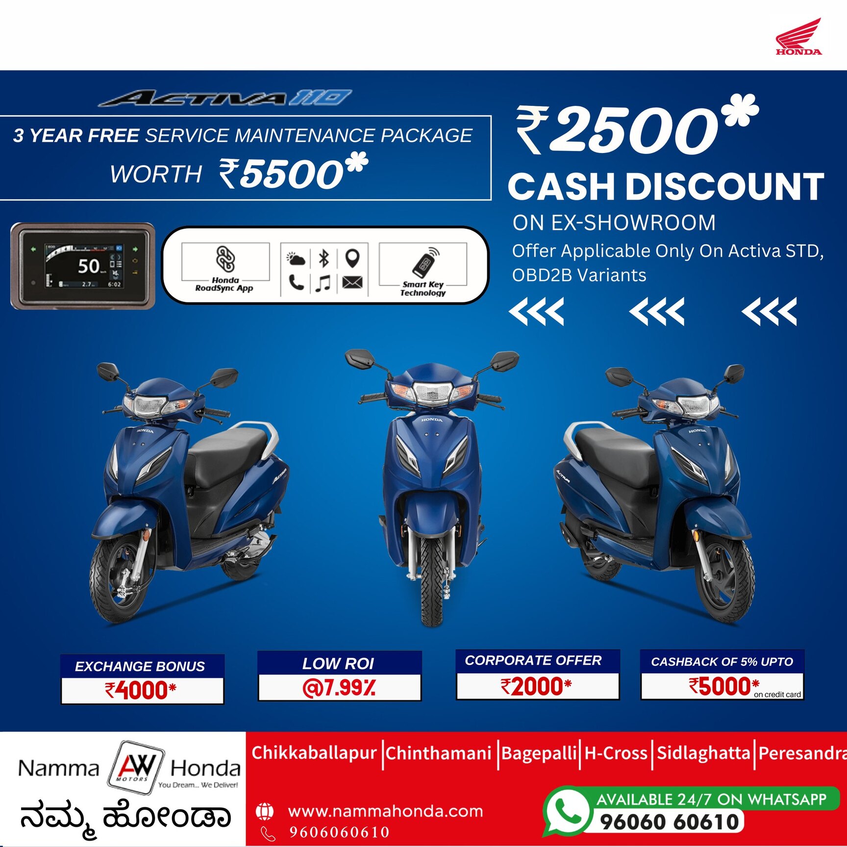 Namma Honda in Ashwini Layout,Chintamani - Honda-Motorcycle Dealers ...