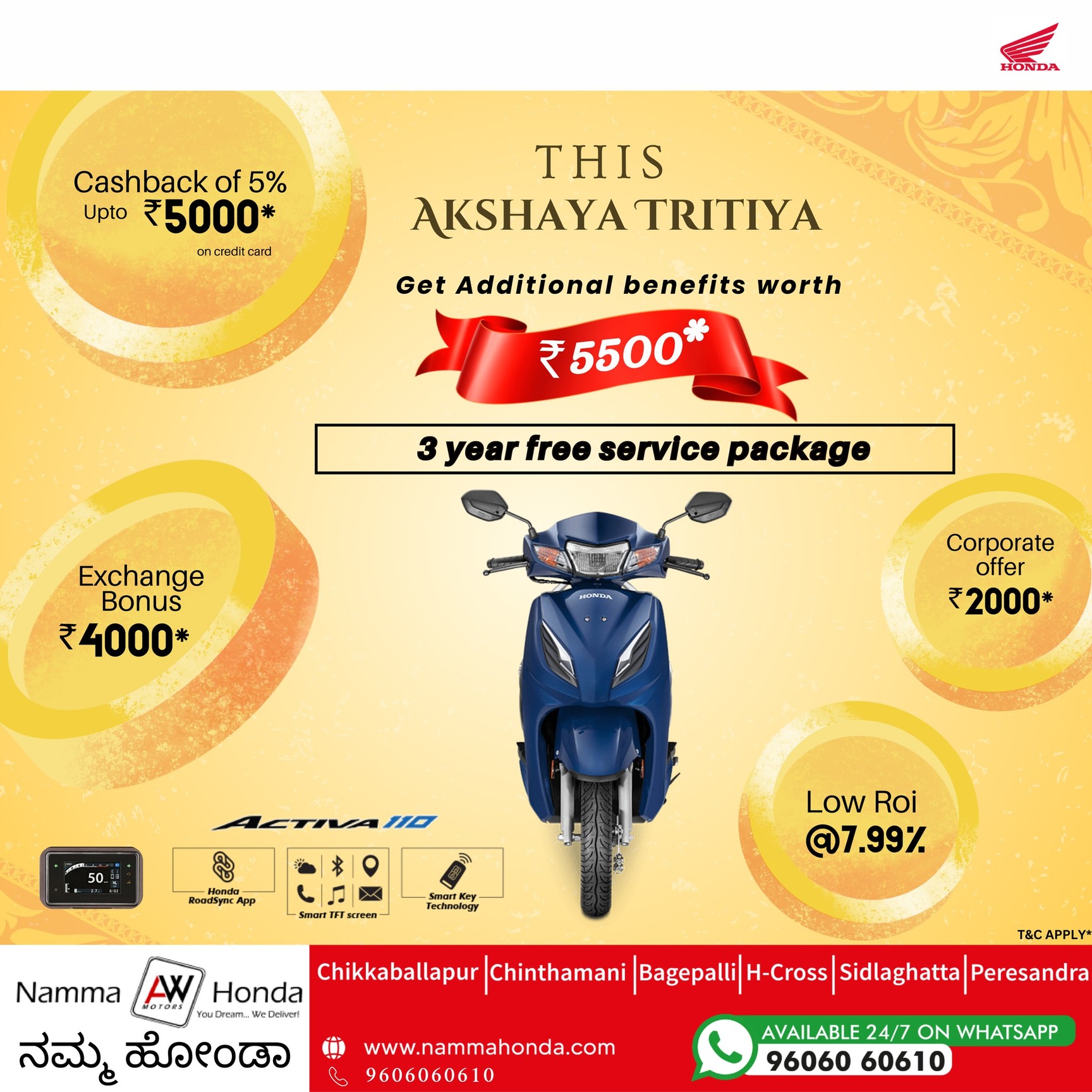 Namma Honda in Ashwini Layout,Chintamani - Honda-Motorcycle Dealers ...