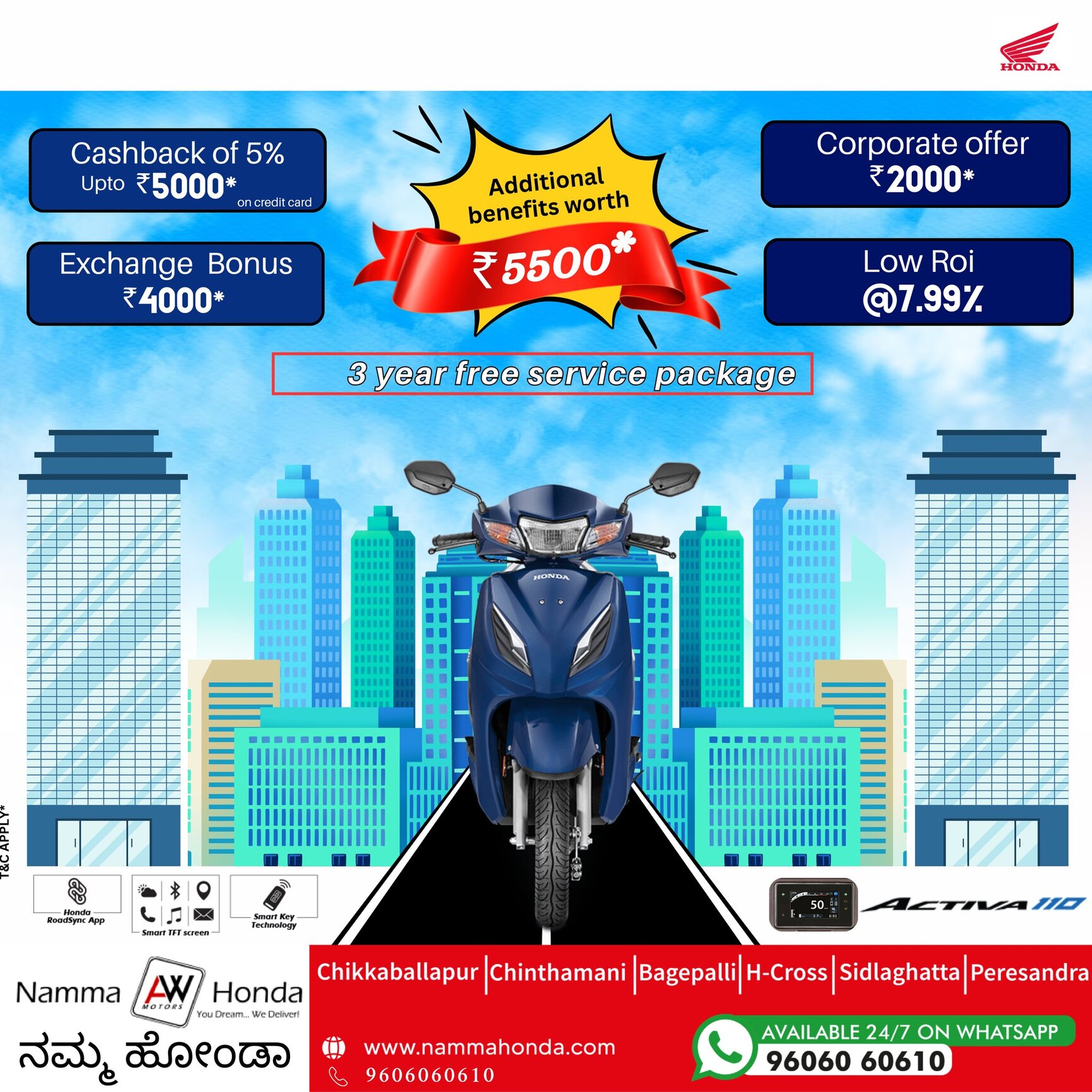 Namma Honda in Ashwini Layout,Chintamani - Honda-Motorcycle Dealers ...