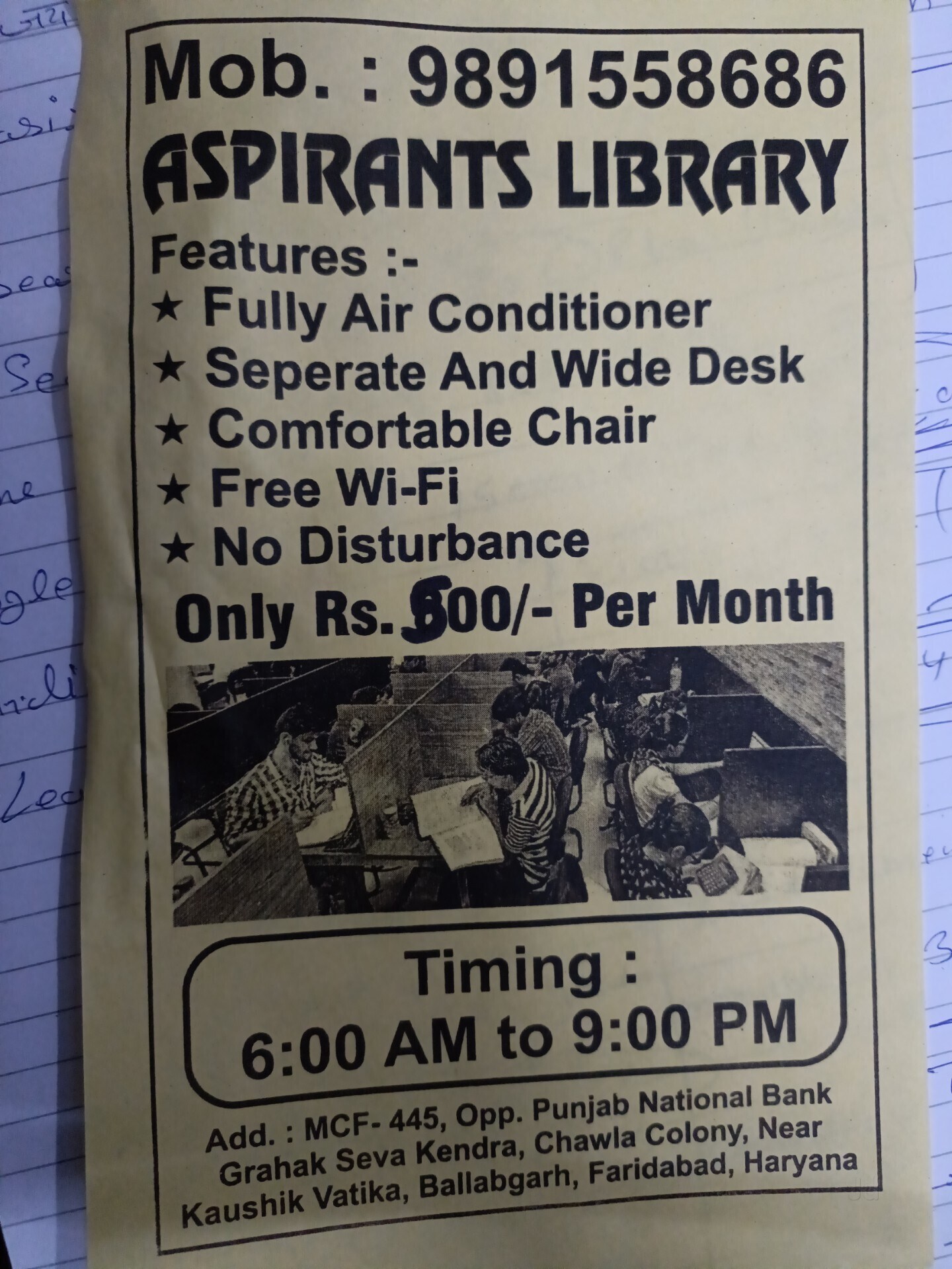Aspirant library chawla colony in Chawla Colony Ballabgarh,Faridabad ...