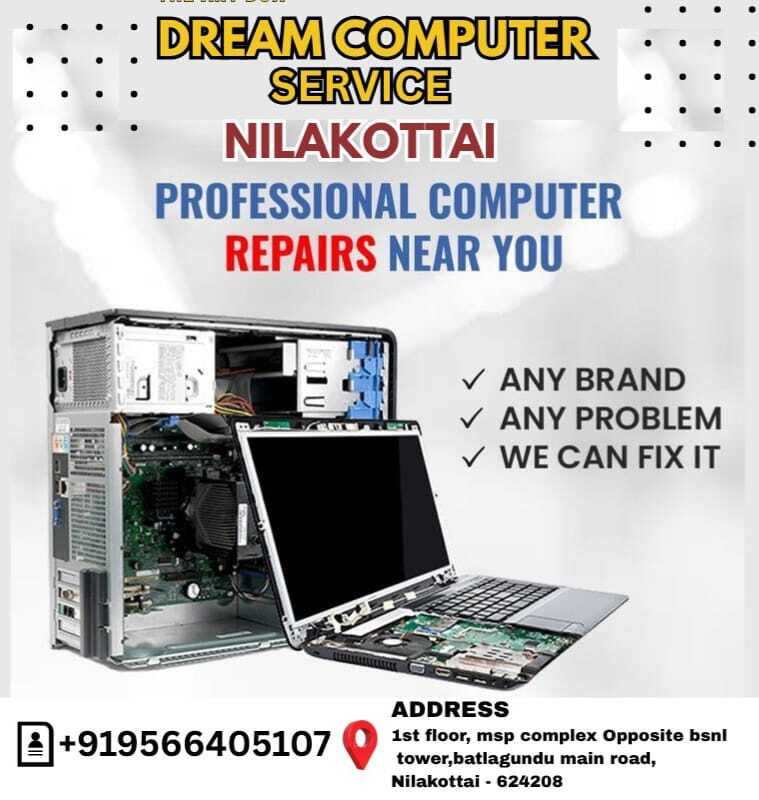 Dream Computer Service in Nilakottai, Dindigul - Best Computer Repair ...