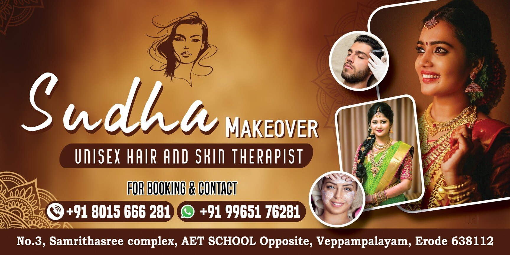 Sudha makeover in Mel Thindal,Erode - Best Bridal Jewellery On Rent ...