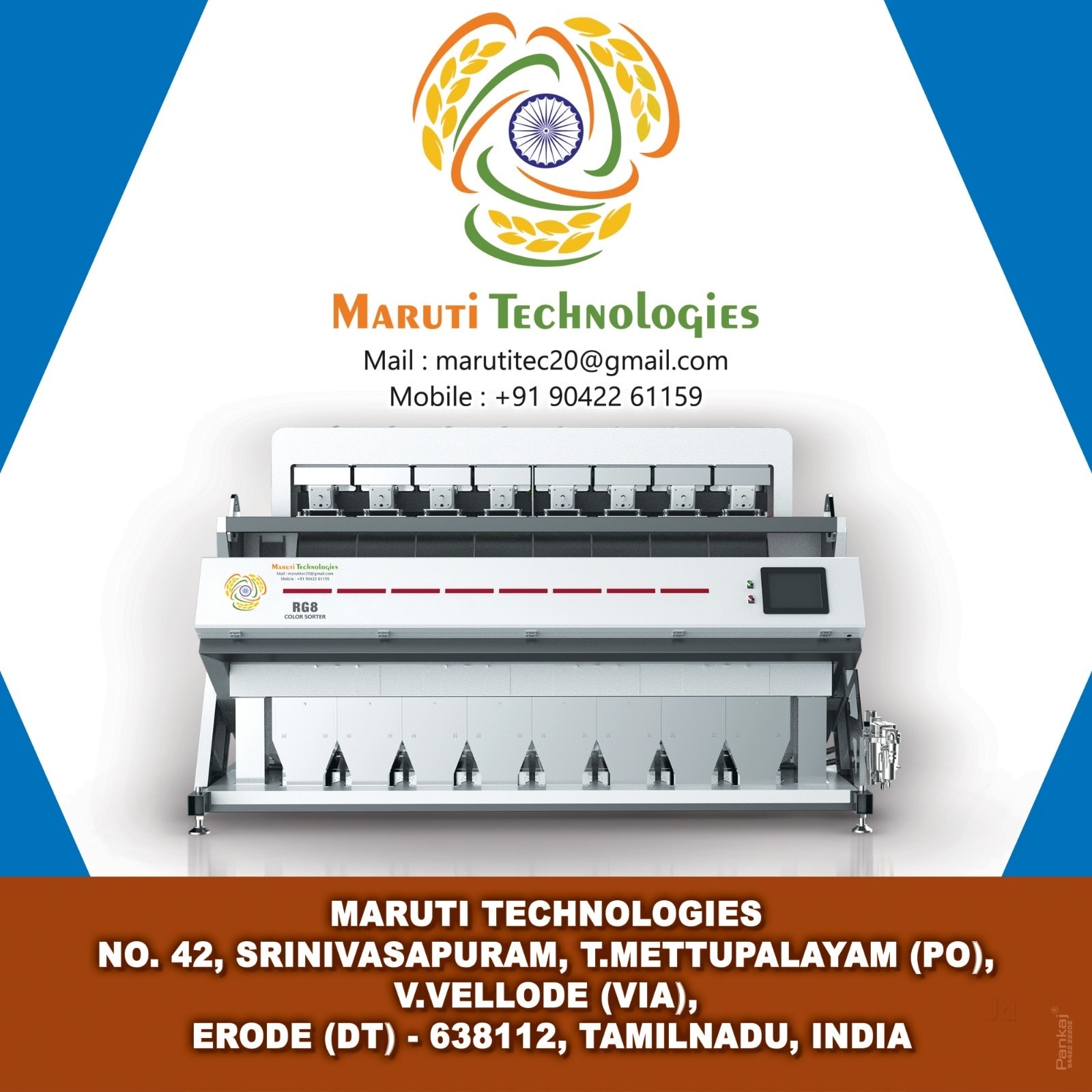 Maruti Technologies in Vellode, Erode - Best Garlic Sorting Machine ...