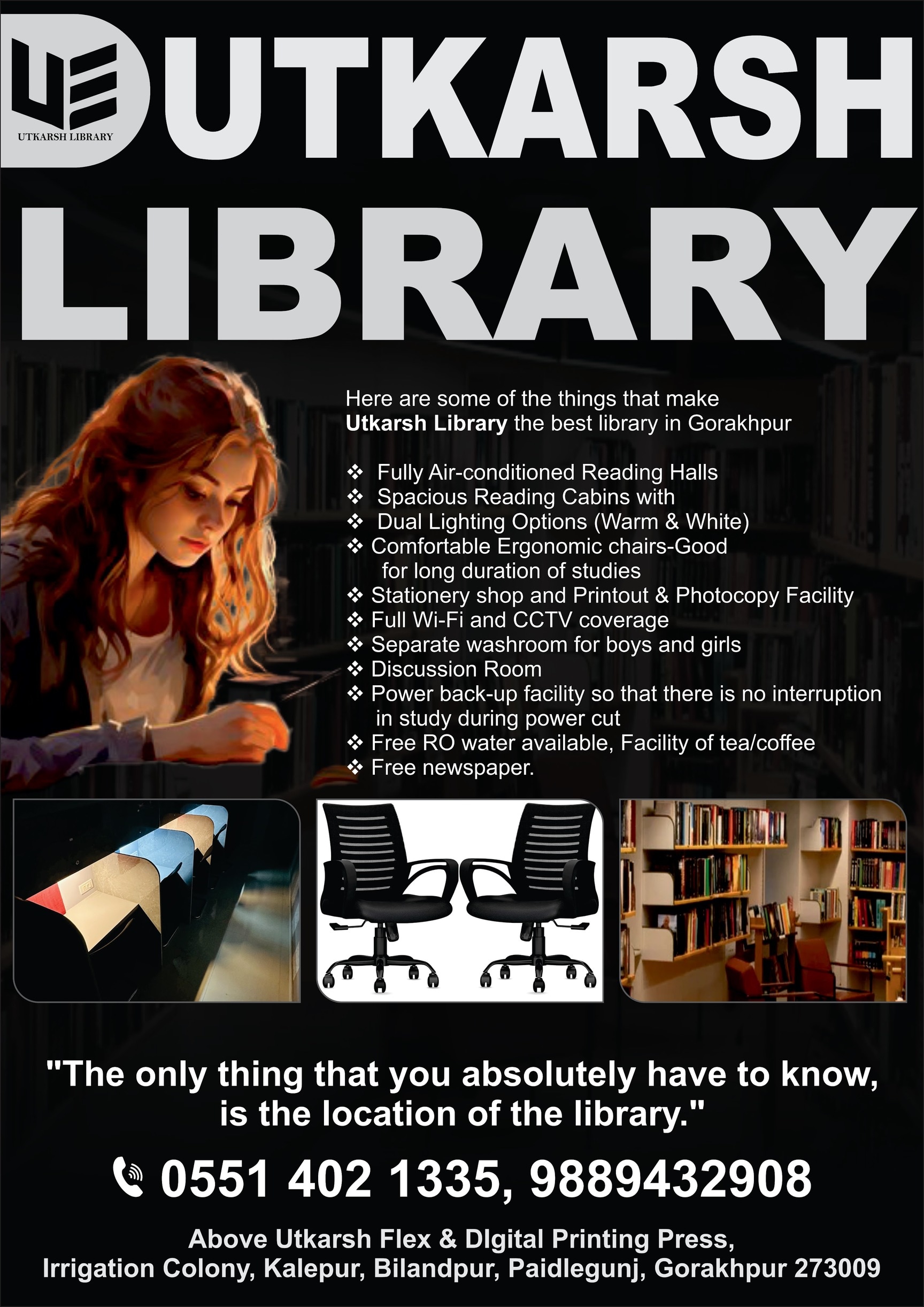 Utkarsh Library in Irrigation Colony,Gorakhpur - Best Libraries near me ...