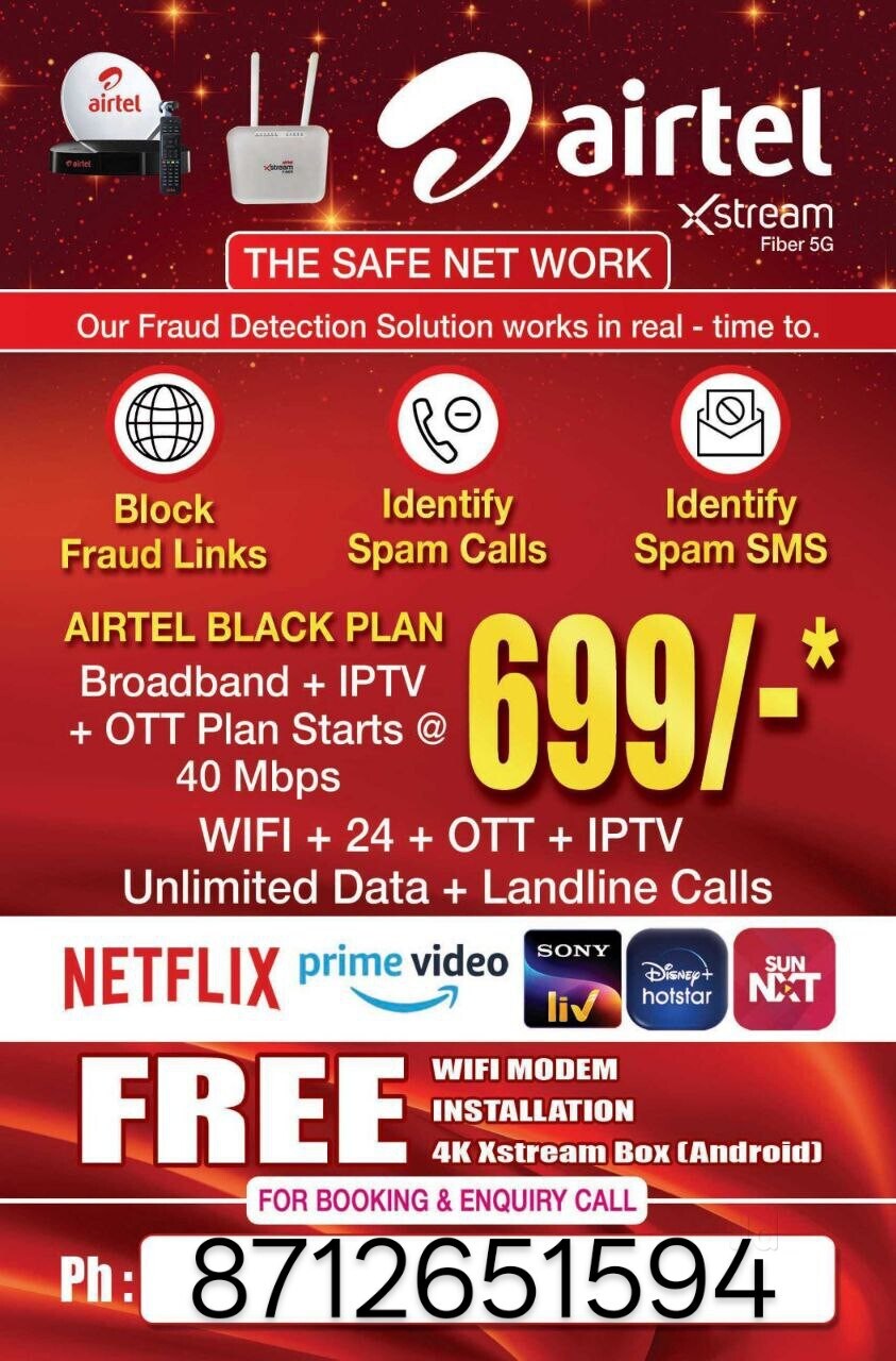 Airtel Xstream Broadband Internet Service Provider and Wifi Provider in ...