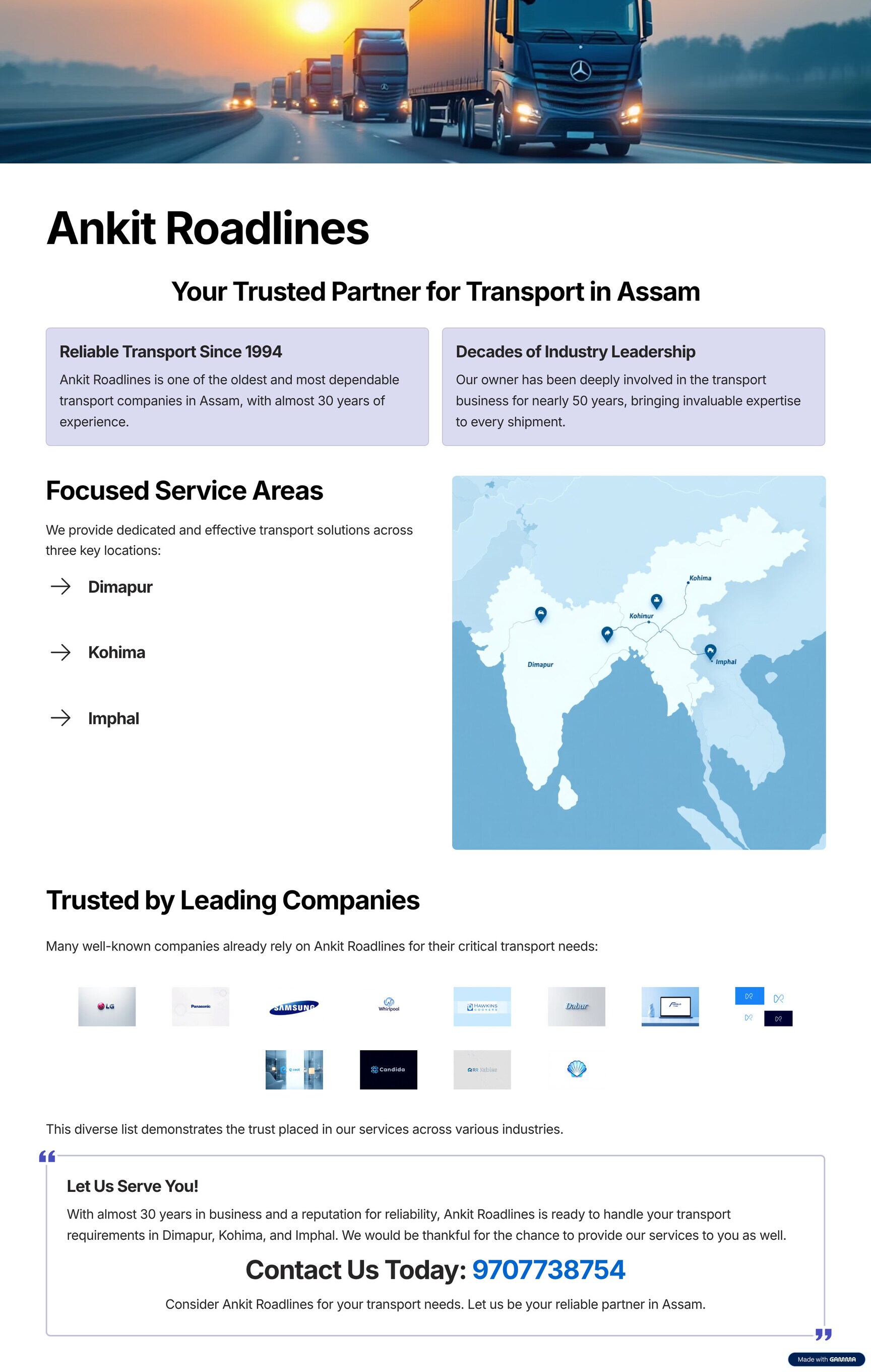 Ankit Roadlines in Rankawat Market, Guwahati - Best Logistic Services ...