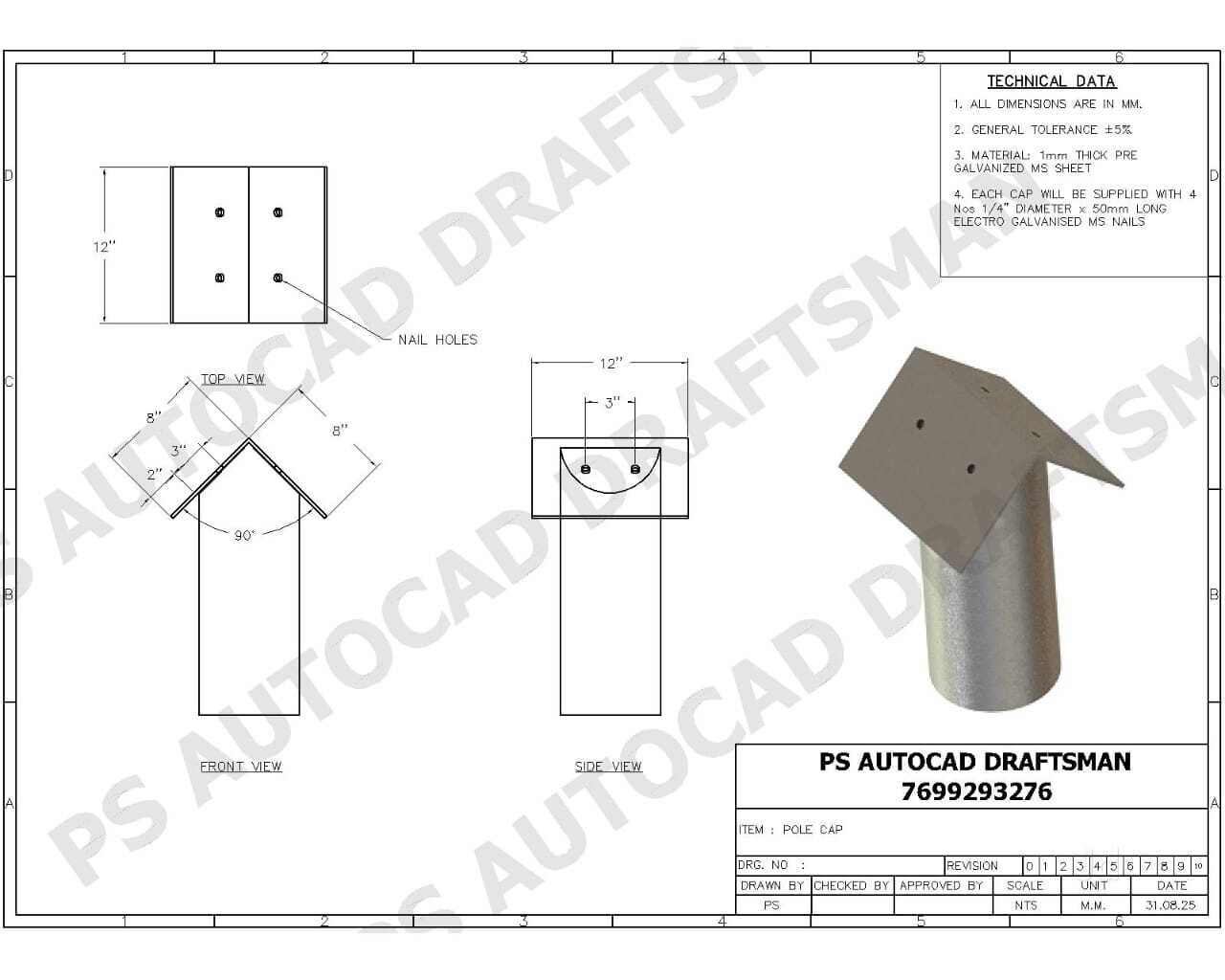 Ps Autocad Draftsman in Deoly, Howrah - Best AUTOCAD Drawing Services ...