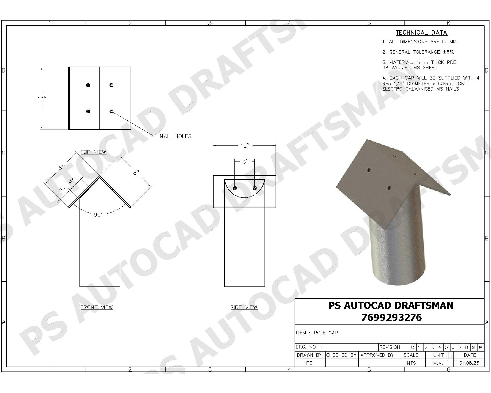 Ps Autocad Draftsman in Deoly, Howrah - Best AUTOCAD Drawing Services ...