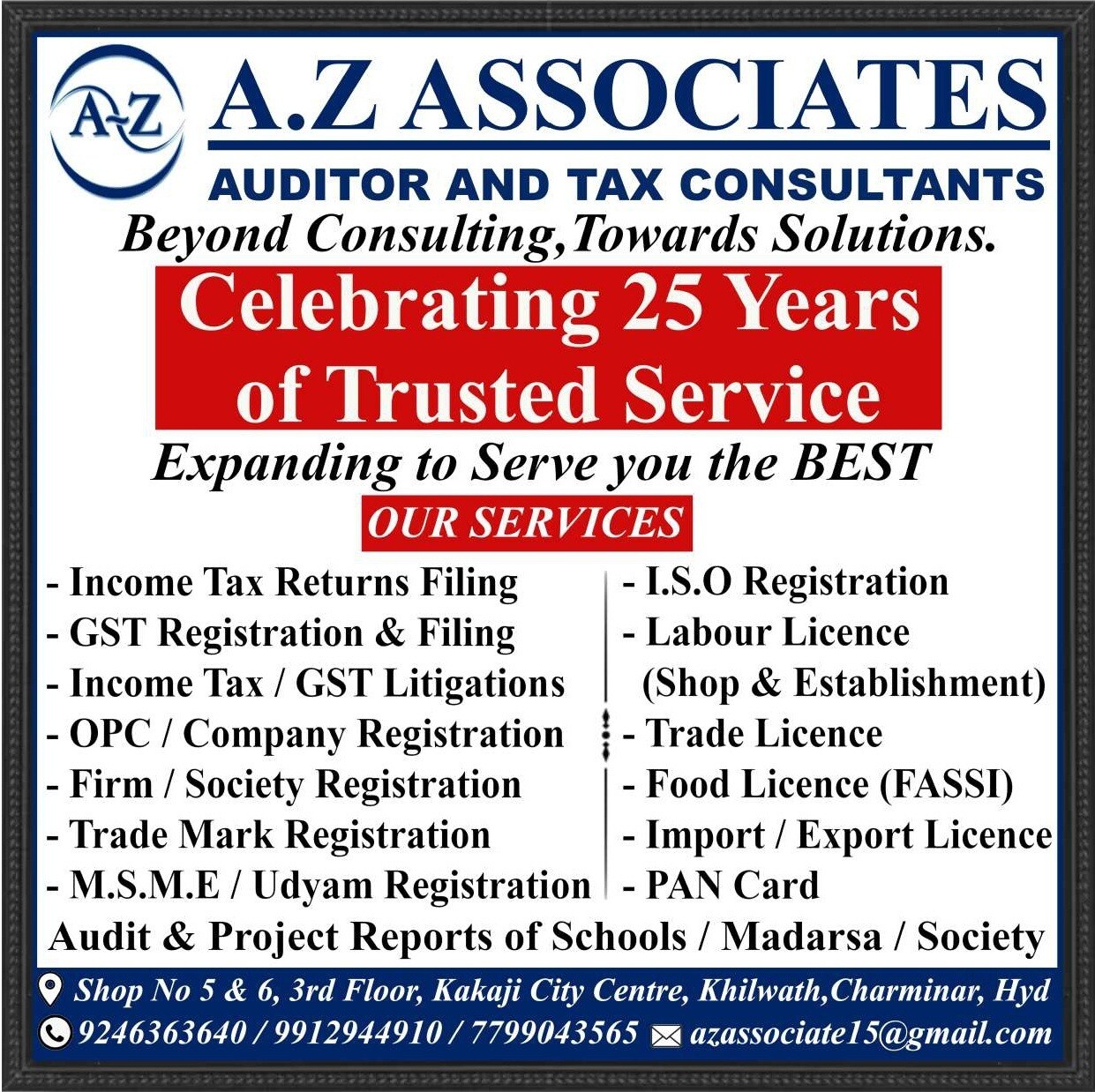 A Z Associates in Charminar,Hyderabad - Best GST Consultants For ...