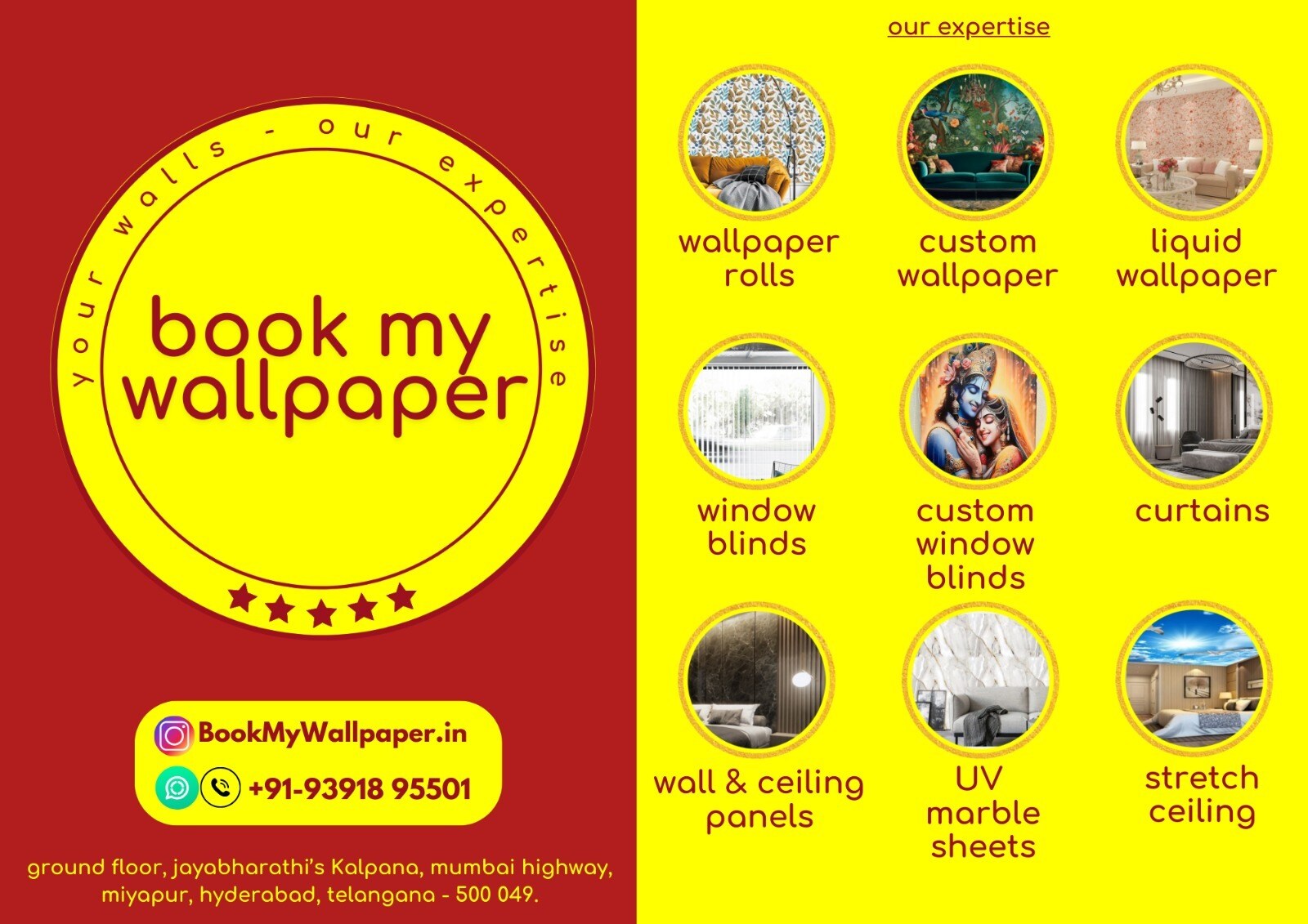Book My Wallpaper in Miyapur, Hyderabad - Best Wall Paper Dealers in ...
