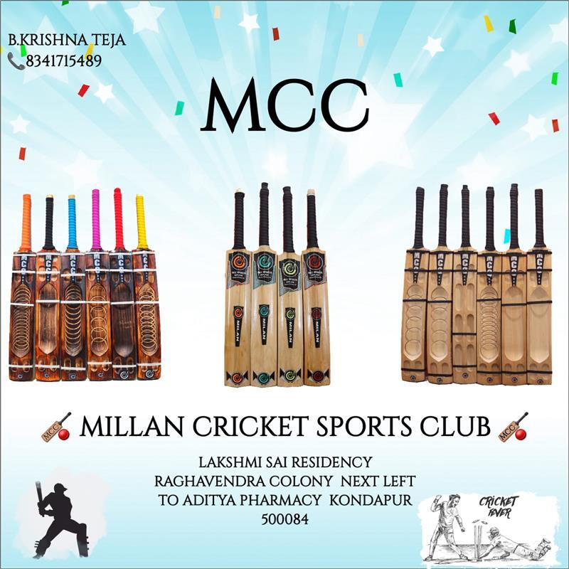 Mcc Cricket Bats Hyd in Kondapur, Hyderabad - Best Cricket Accessory ...
