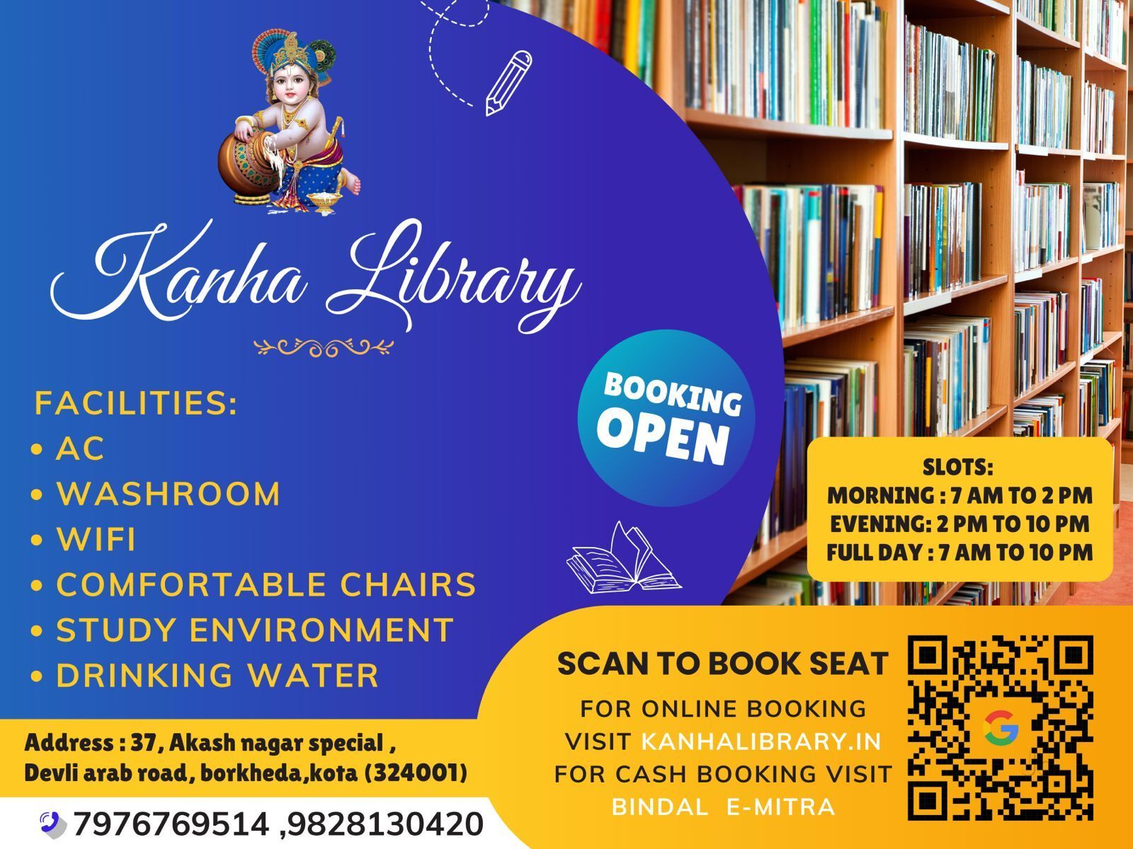 Kanha Library in Borkheda,Kota-rajasthan - Best Reading Rooms near me ...