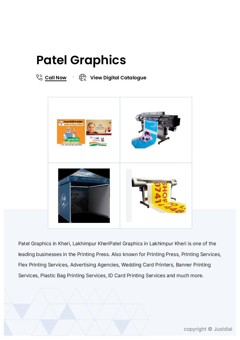 Patel Graphics in Maharaj Nagar,Lakhimpur Kheri - Best Departmental ...