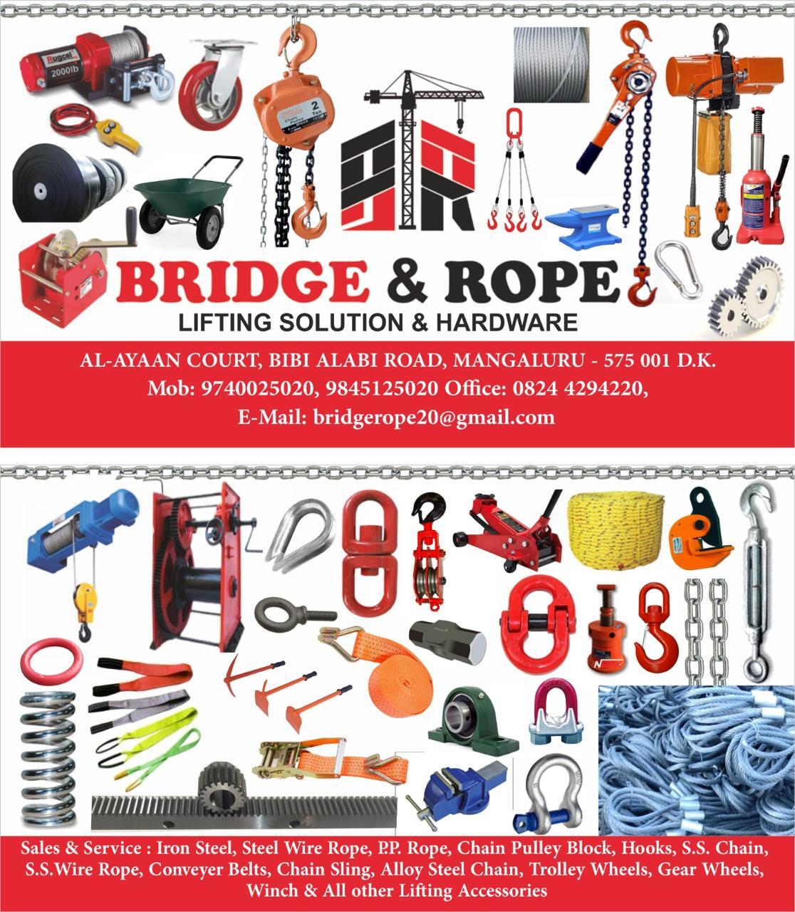 Bridge & Rope Lifting Solution in Bibi Alabi Road, Mangalore - Best ...