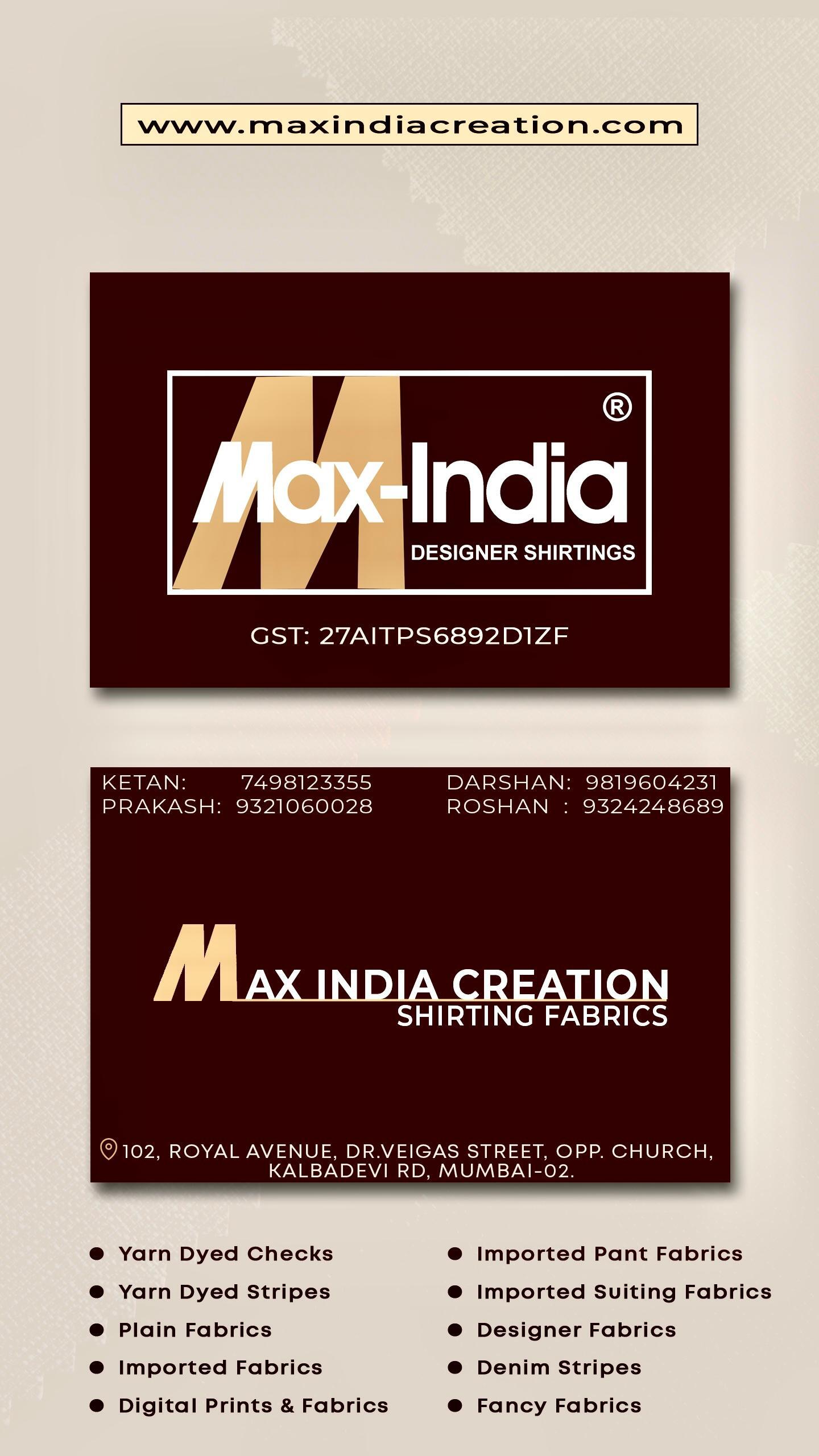 Max India Creation in Kalbadevi,Mumbai - Best near me in Mumbai - Justdial