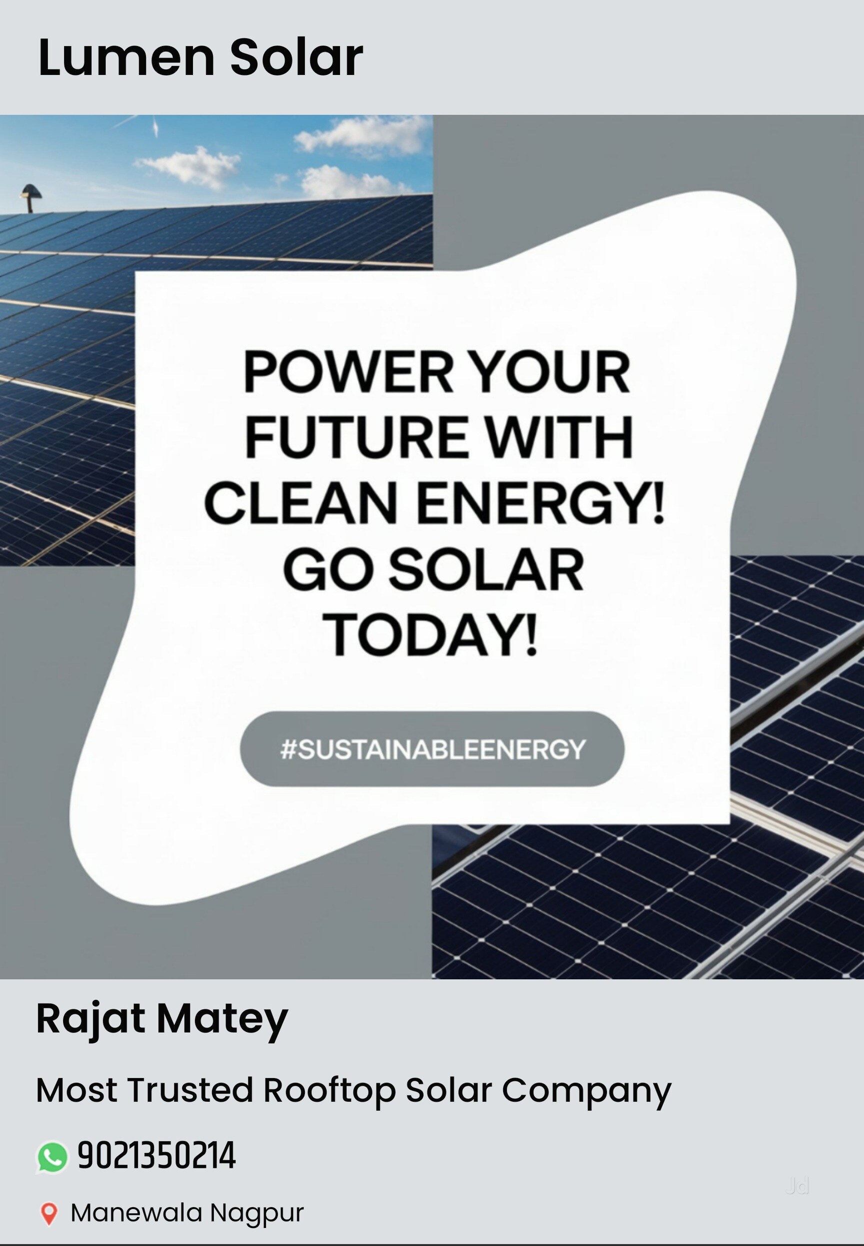 Lumen Solar Installation in Manewada Road, Nagpur - Best Solar Panel ...