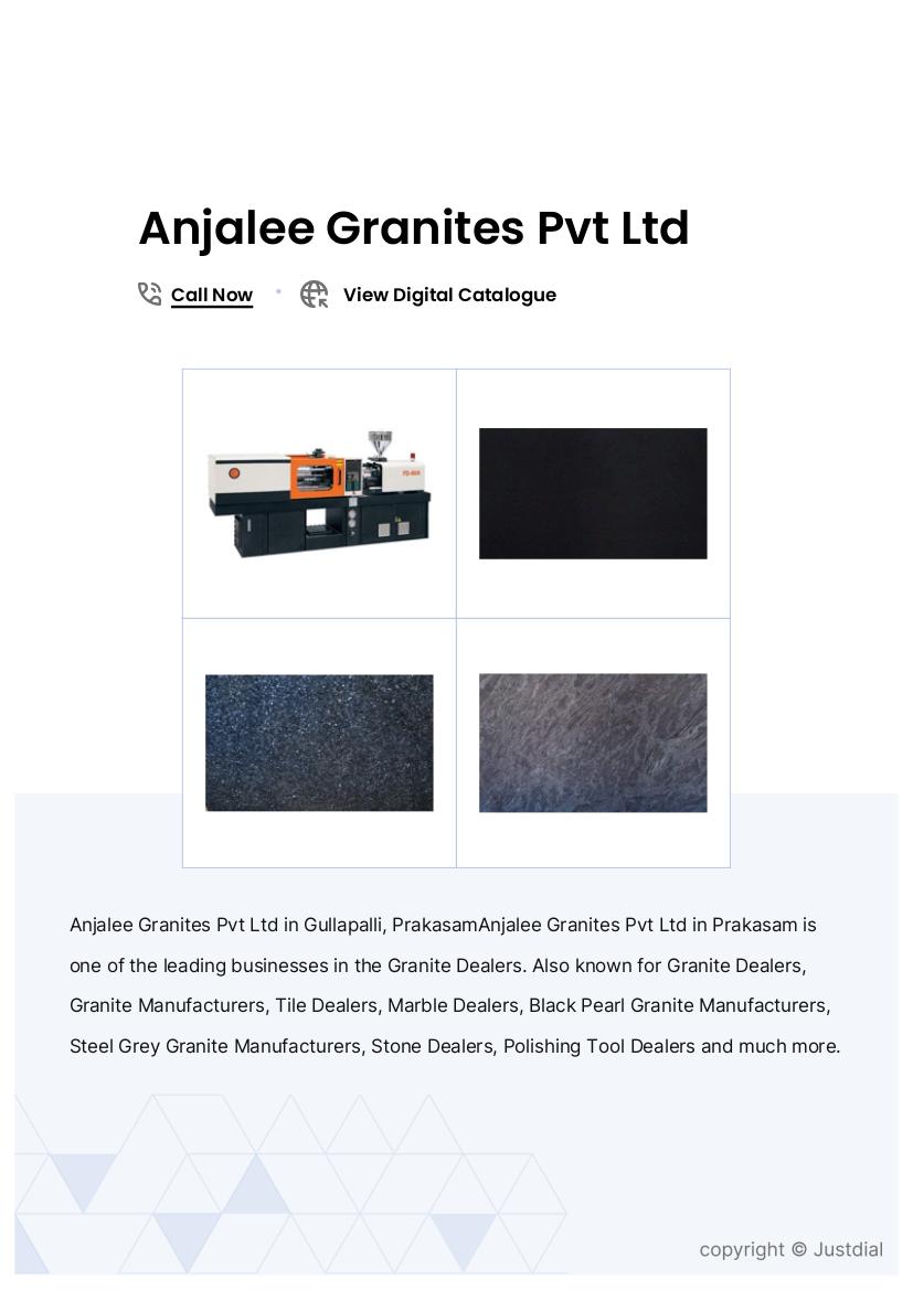 Anjalee Granites Pvt Ltd in Gullapalli,Prakasam - Best Granite Dealers ...