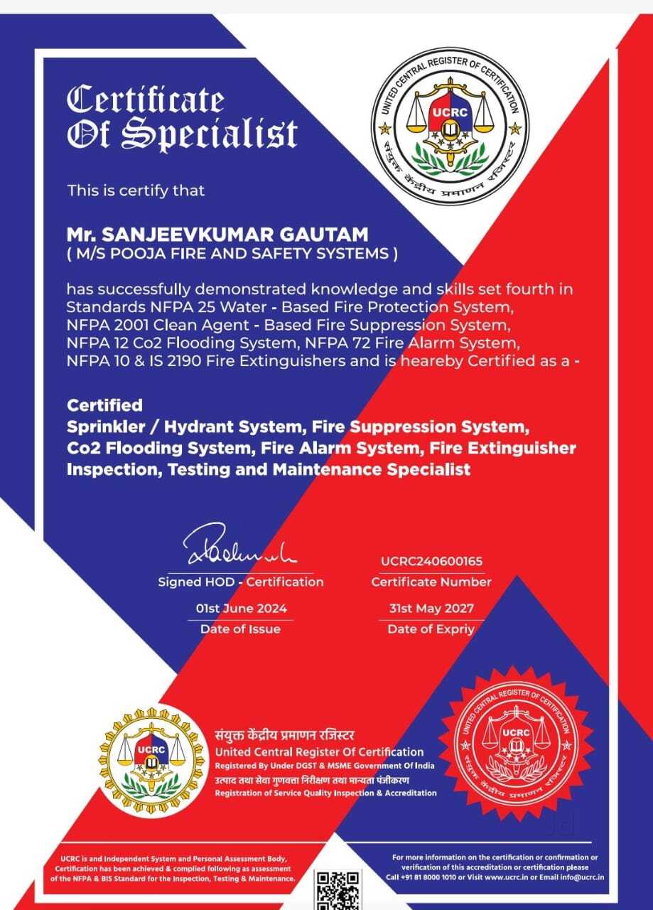 Pooja Fire and Safety Systems in Thergaon,Pune - Best Fire Extinguisher ...