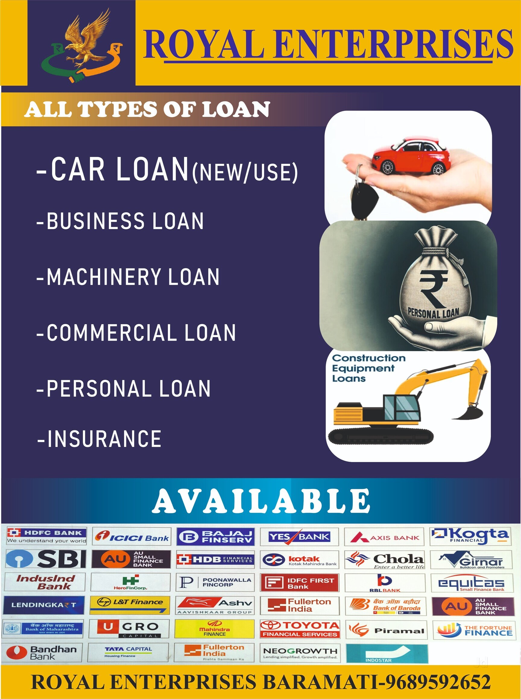 Royal Enterprises in Hadapsar,Pune - Best Loans near me in Pune - Justdial