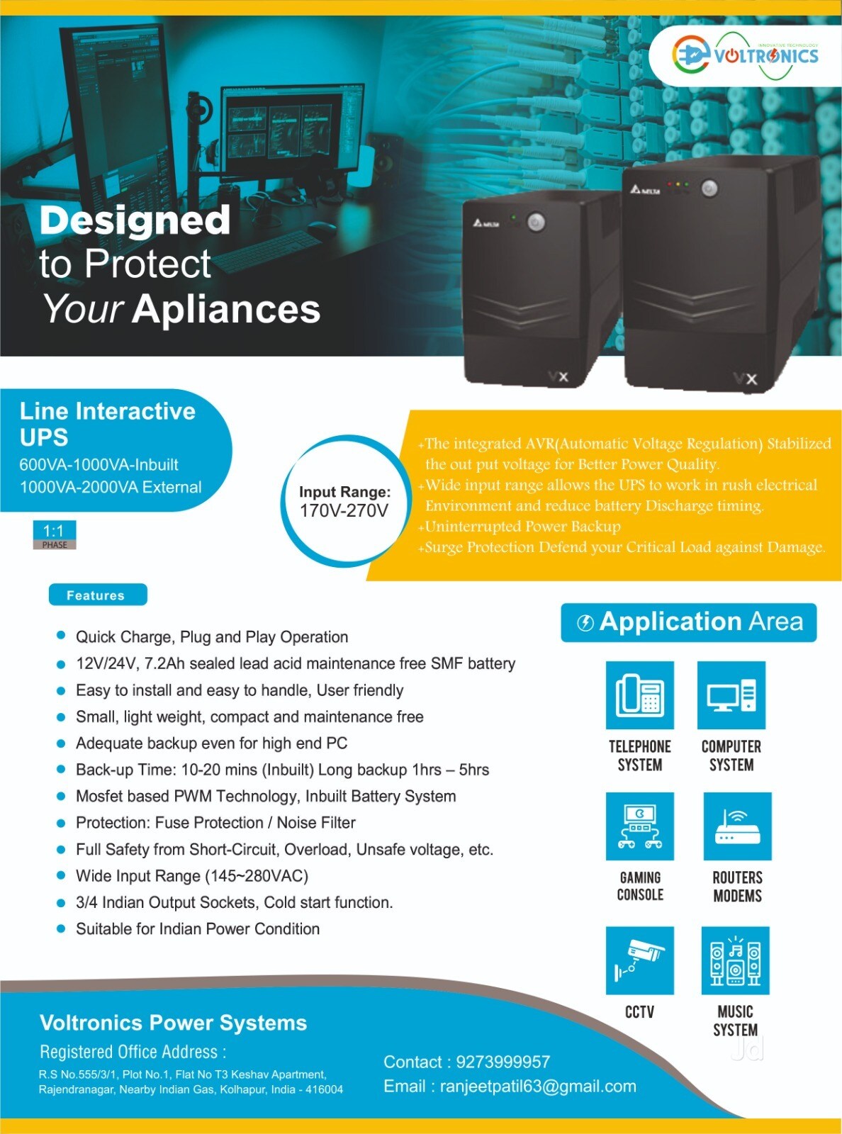 Voltronics Power Systems in Phansavale,Ratnagiri - Best Inverter ...