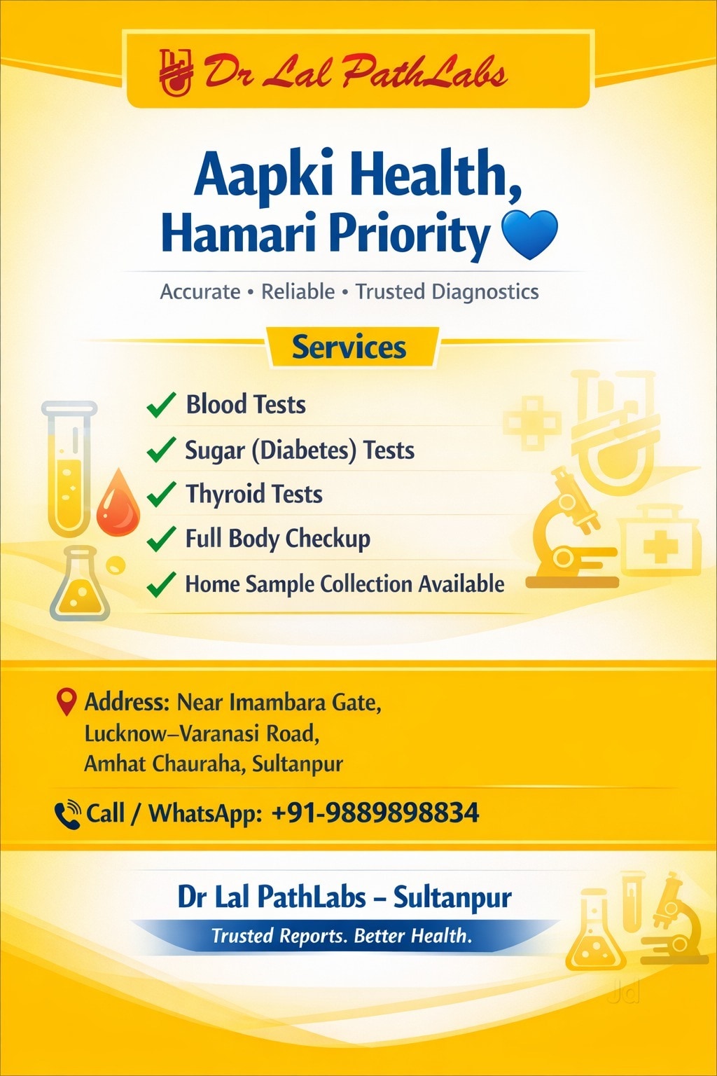 Dr. Lal Path Lab in Amhat,Sultanpur - Best Pathologist Doctors near me ...