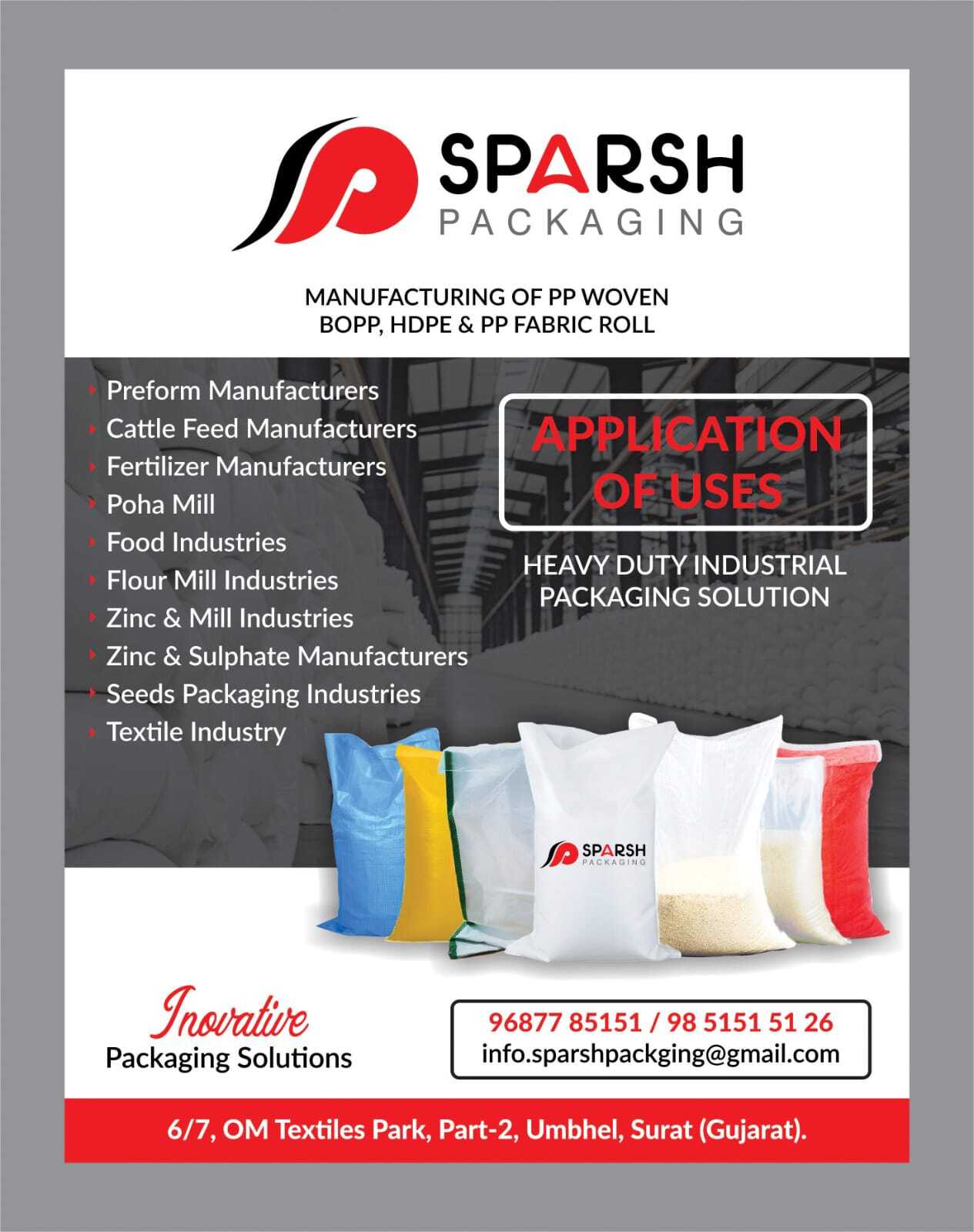 Sparsh packaging in Jolwa, Surat - Best Plastic Bag Manufacturers in ...