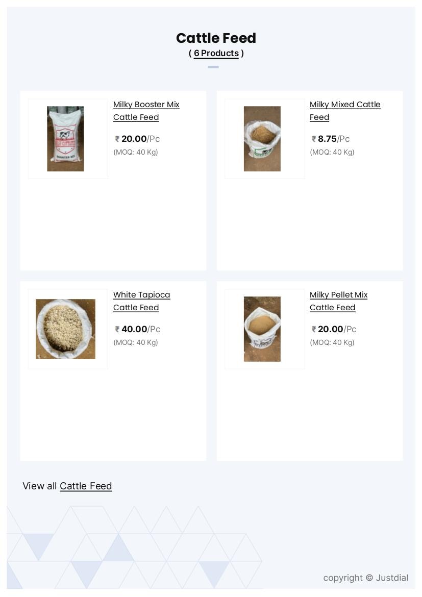 Milky Cattle Feeds in Mundur,Thrissur - Best Animal Feed Dealers near ...