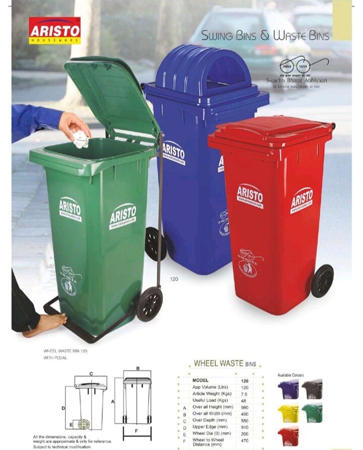 A1 PLASTIC in Vapi, Vapi - Best Wheeled Dustbin Dealers-Aristo in Vapi ...