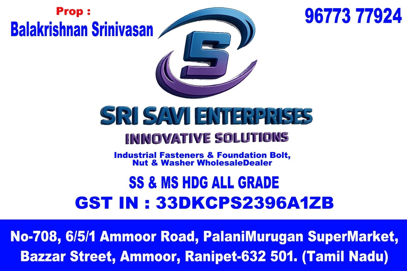 Sri Savi Enterprises in Ammoor, Vellore - Best Bullet Fastener Dealers ...